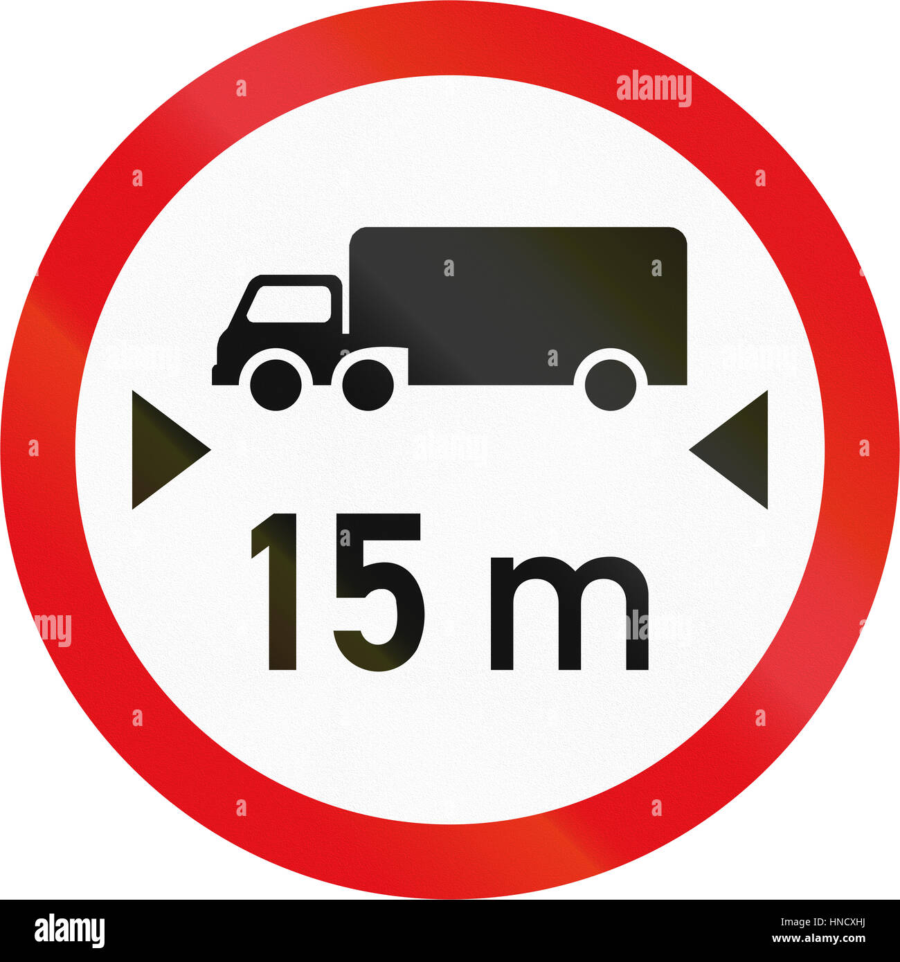Road sign used in the African country of Botswana - Vehicles exceeding ...