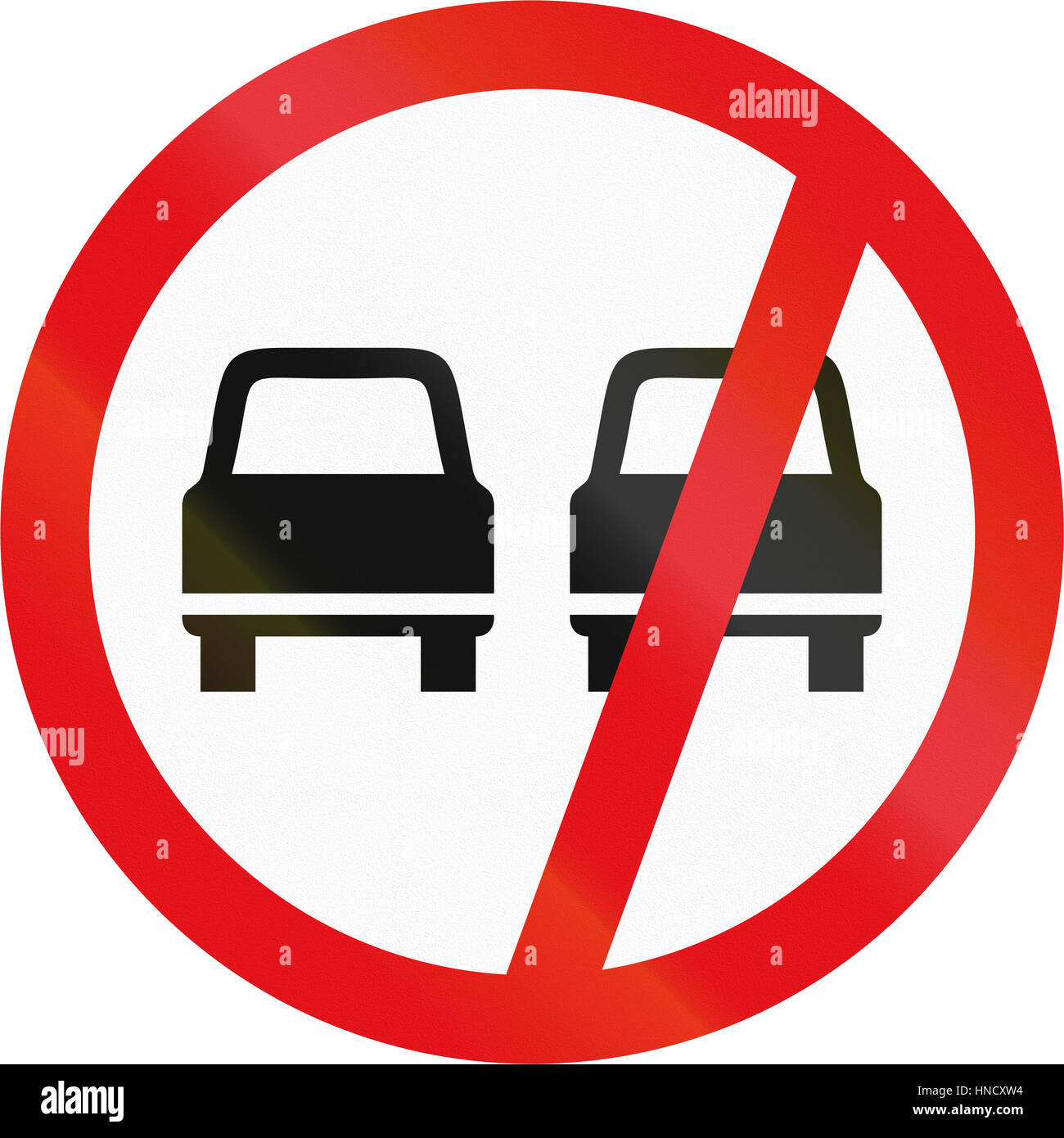 Road sign used in the African country of Botswana - Overtaking ...