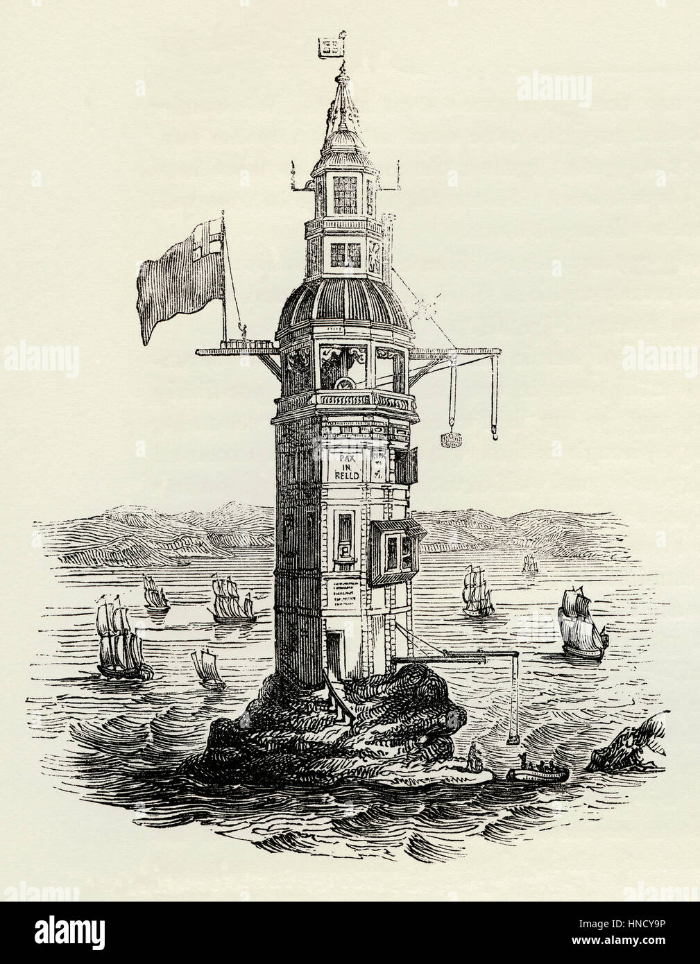 Old eddystone lighthouse hi-res stock photography and images - Alamy