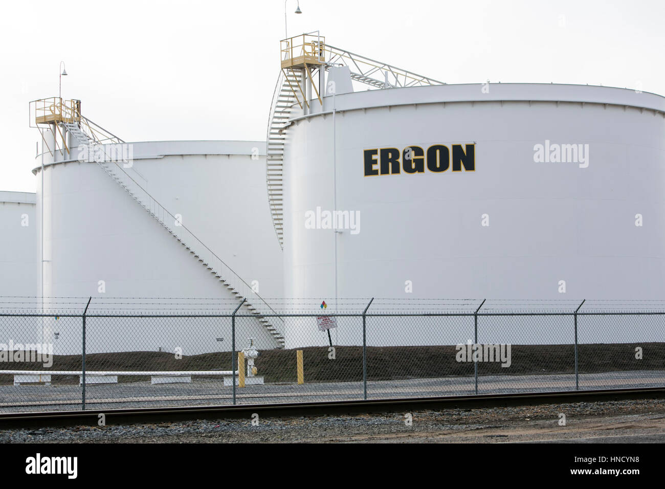A logo sign outside of a facility occupied by Ergon, Inc., in Memphis ...