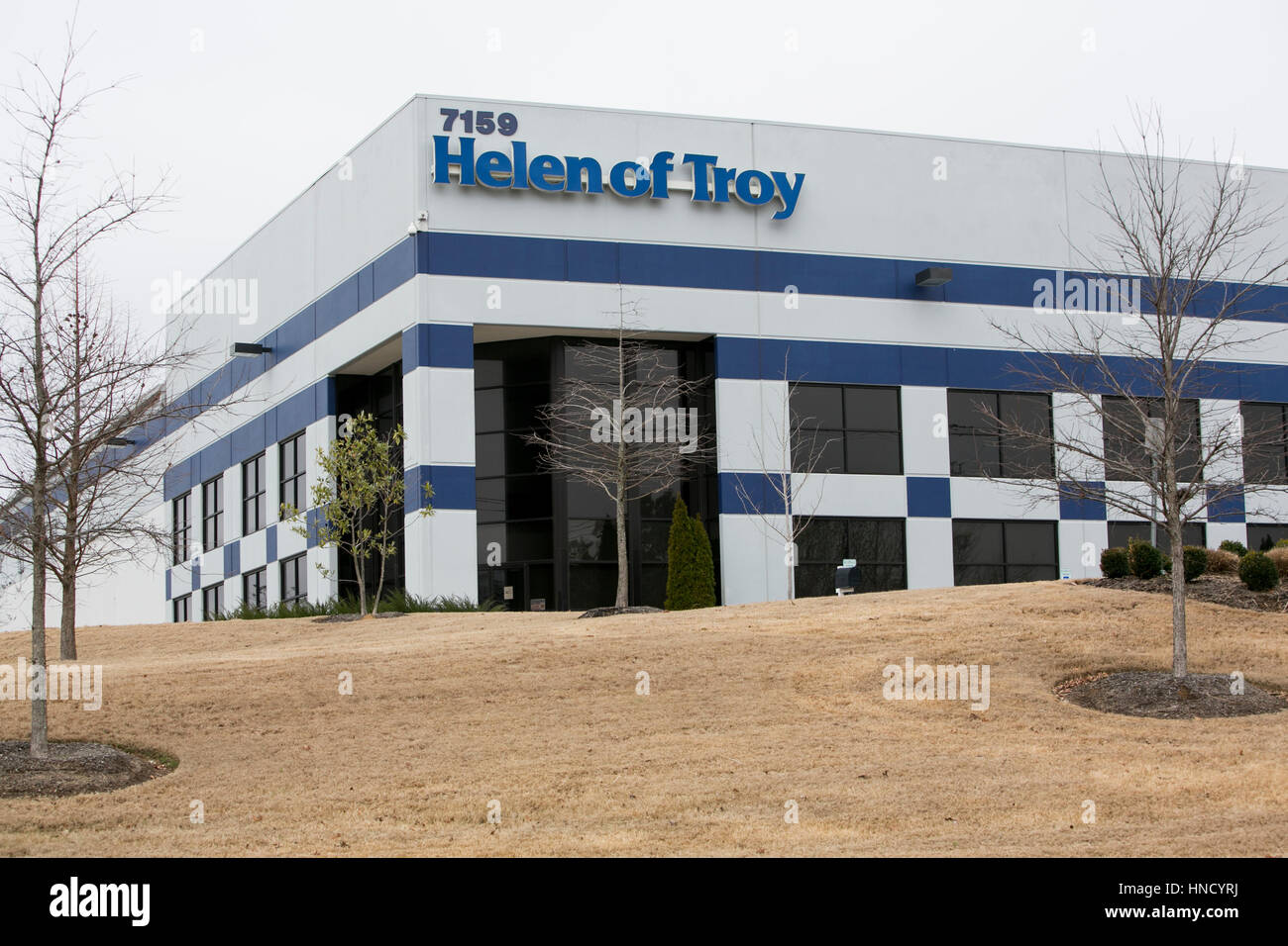 A logo sign outside of a facility occupied by Helen Of Troy in Olive ...