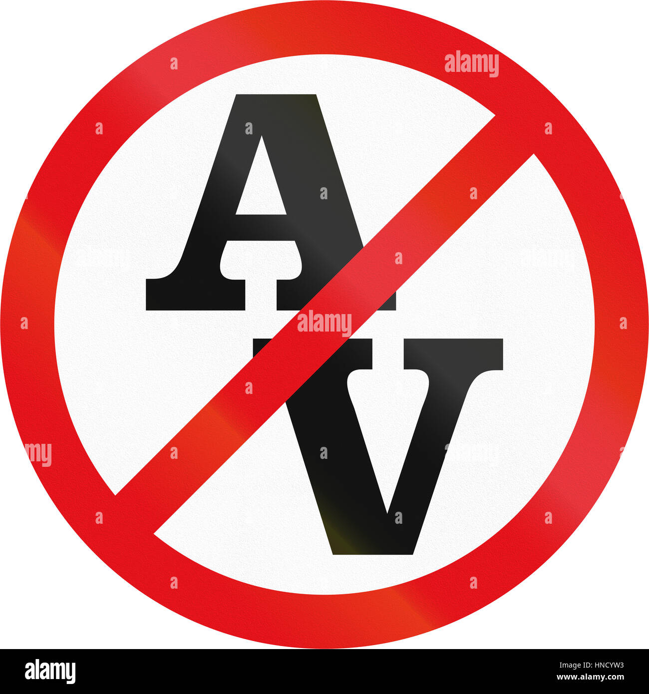 Road sign used in the African country of Botswana - Abnormal vehicles ...