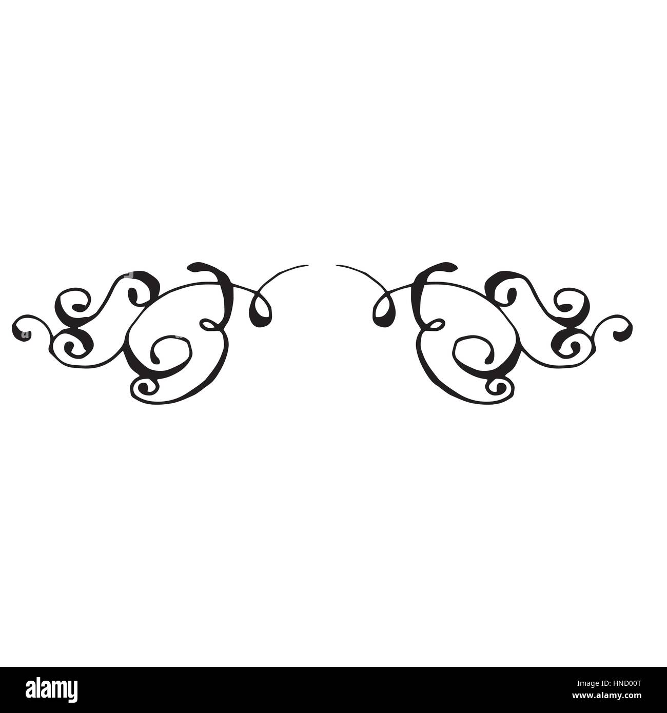 Hand drawn swirls Stock Vector Image & Art - Alamy