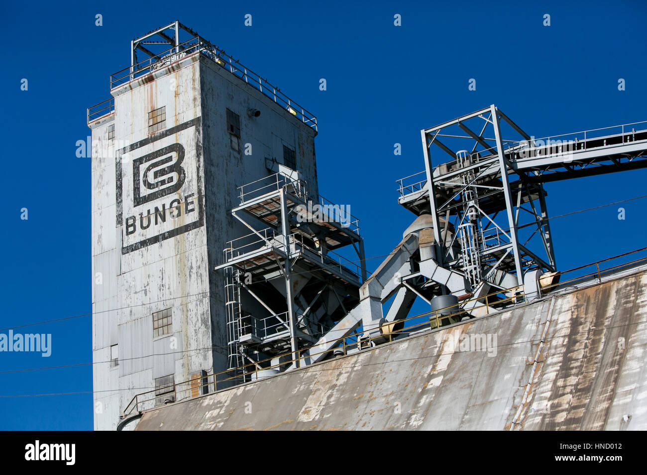 A logo sign outside of a facility occupied by Bunge Limited in Memphis ...
