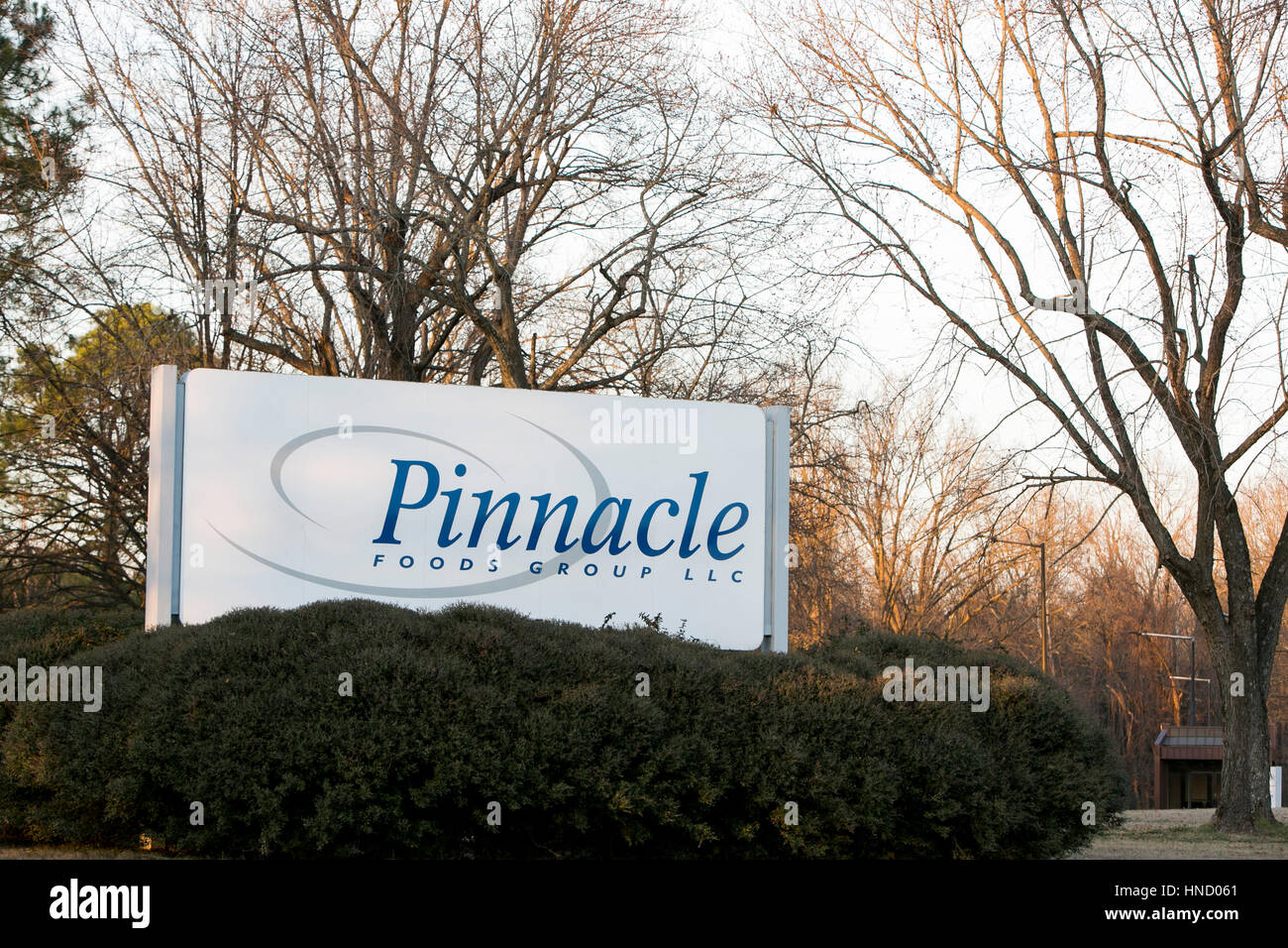 A logo sign outside of a facility occupied by the Pinnacle Foods Group ...