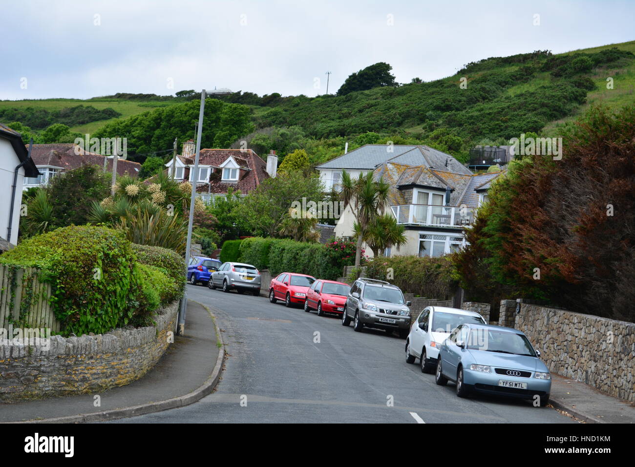 street in Looe, Cornwall Stock Photo - Alamy