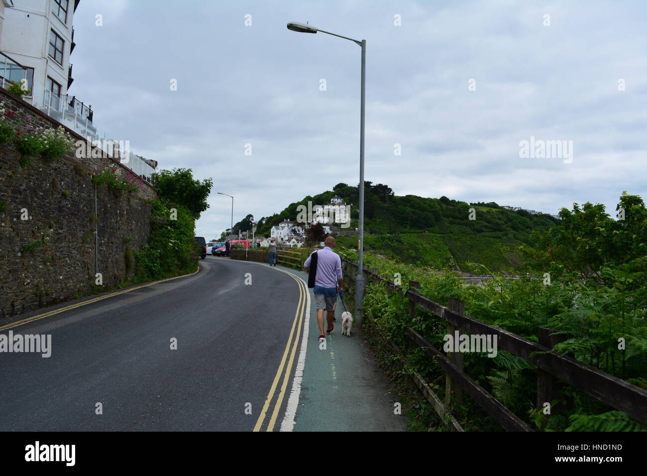street in Looe, Cornwall Stock Photo - Alamy
