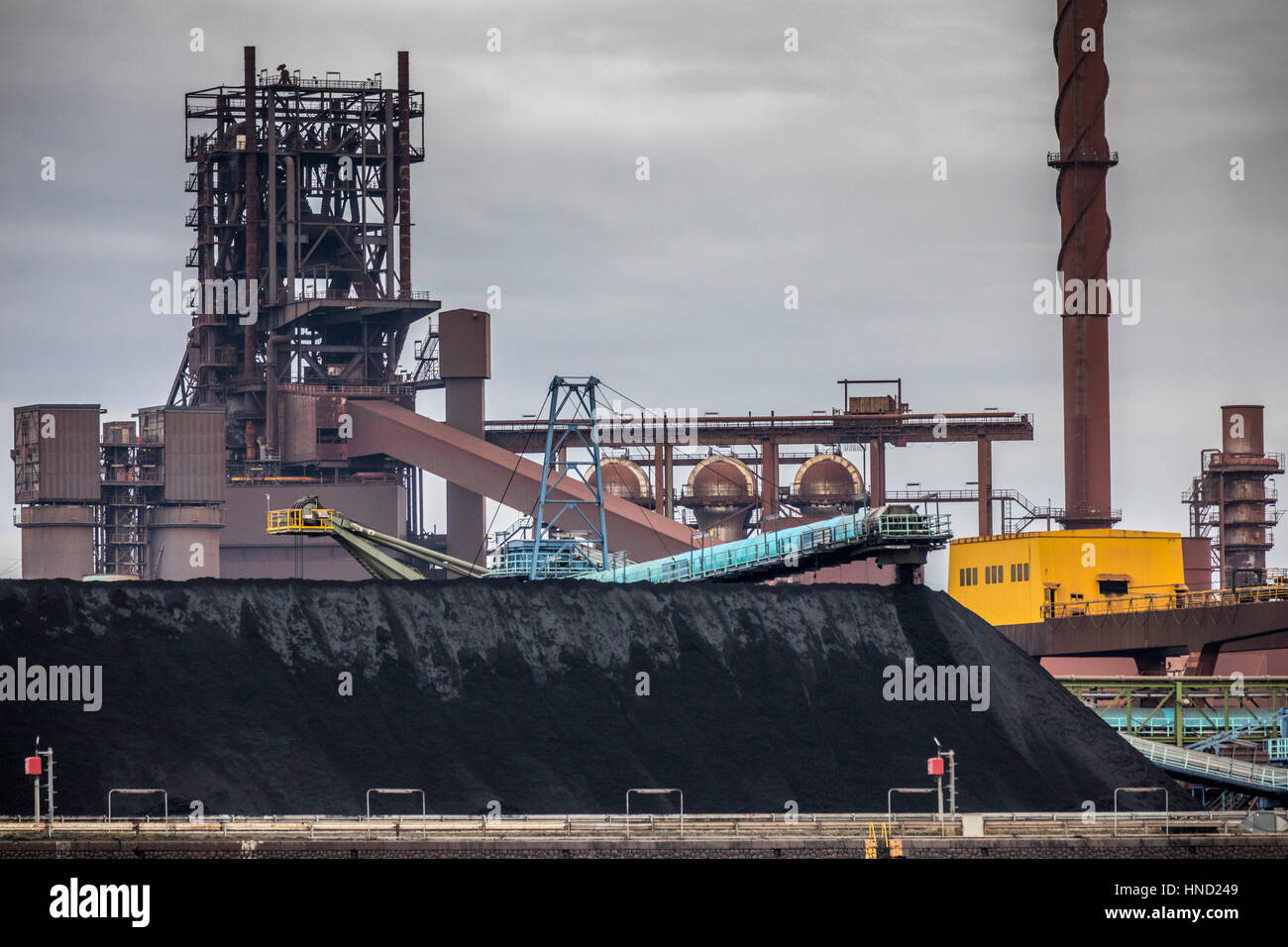 Duisburg, ThyssenKrupp steelworks in Duisburg-Marxloh, Germany, Germany ...