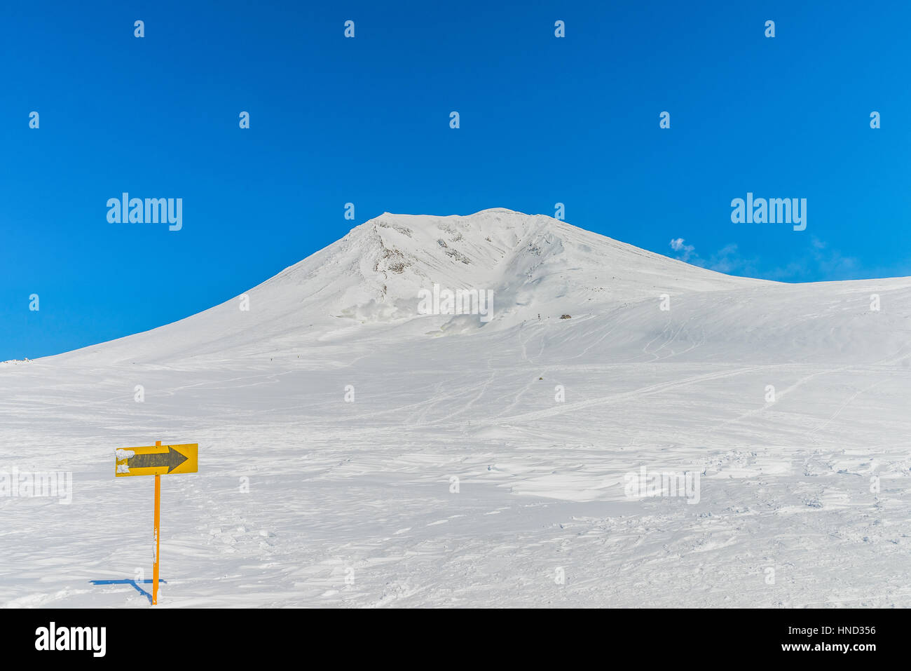 Winter landscape in the Mount Zao that located on the Yamagata-Miyagi ...