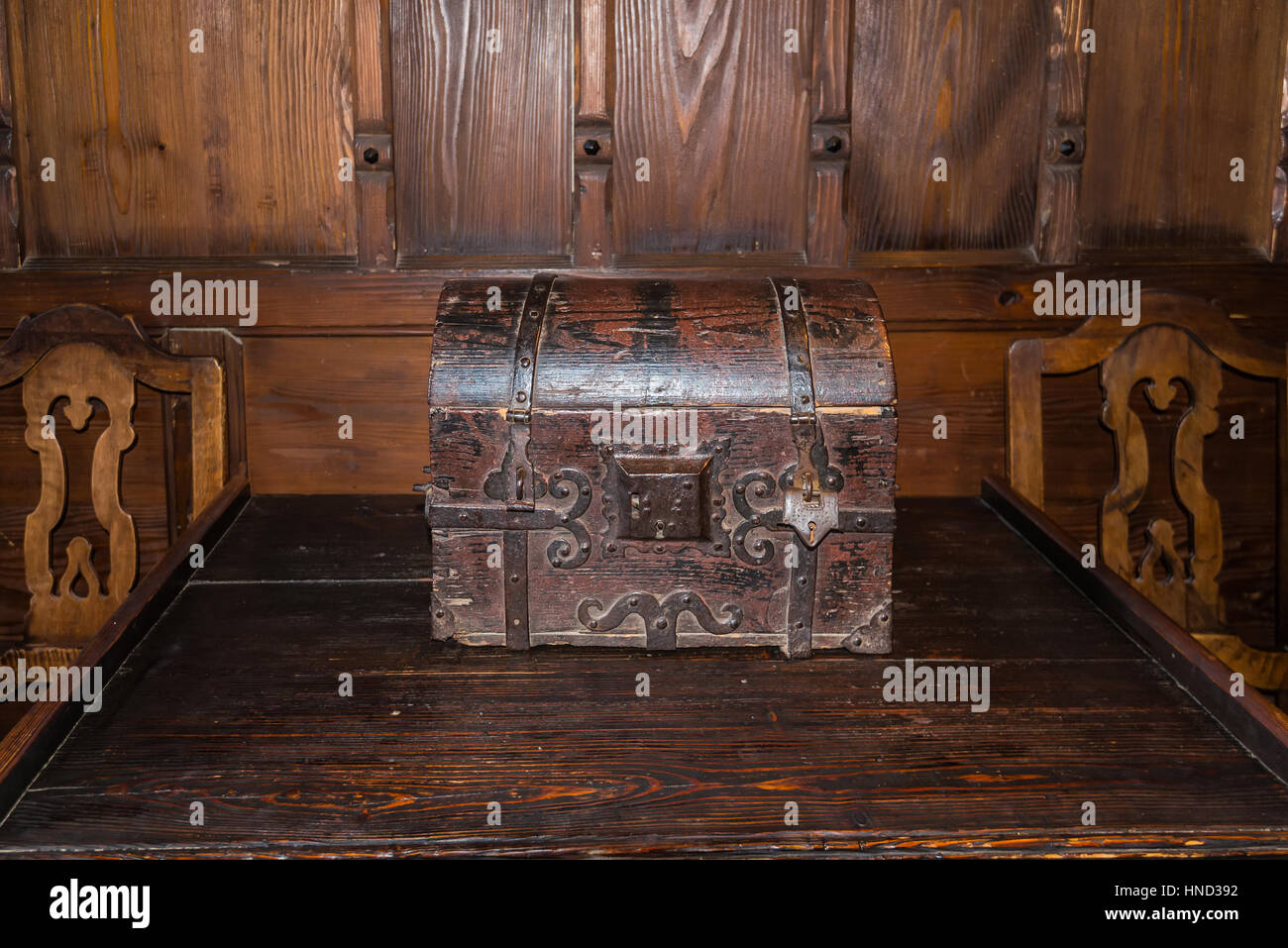 Braubach, Germany - May 23, 2016: Interior of the Marksburg castle ...