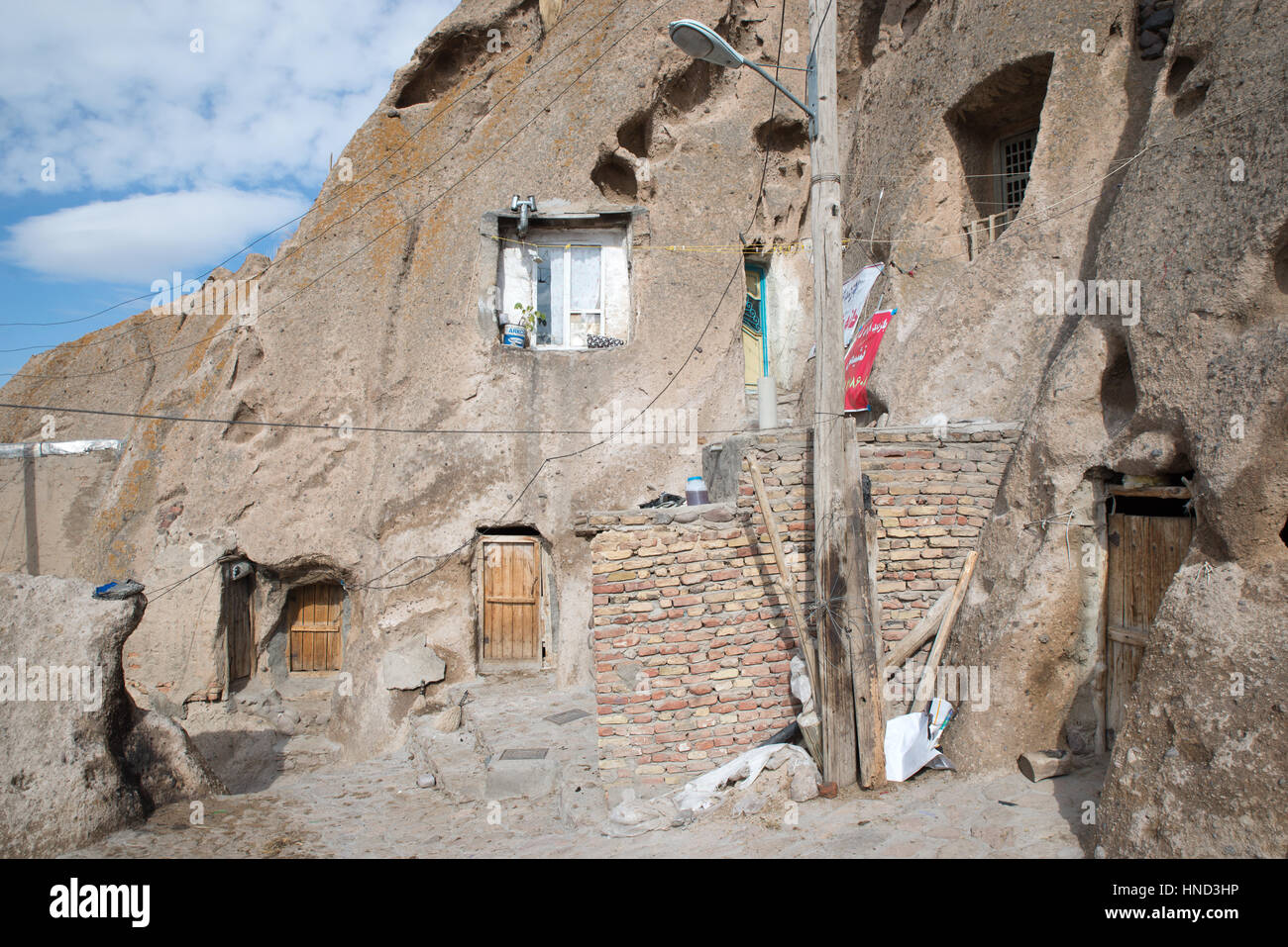 Traditional cliff dwellings of ancient village of Kandovan, East ...