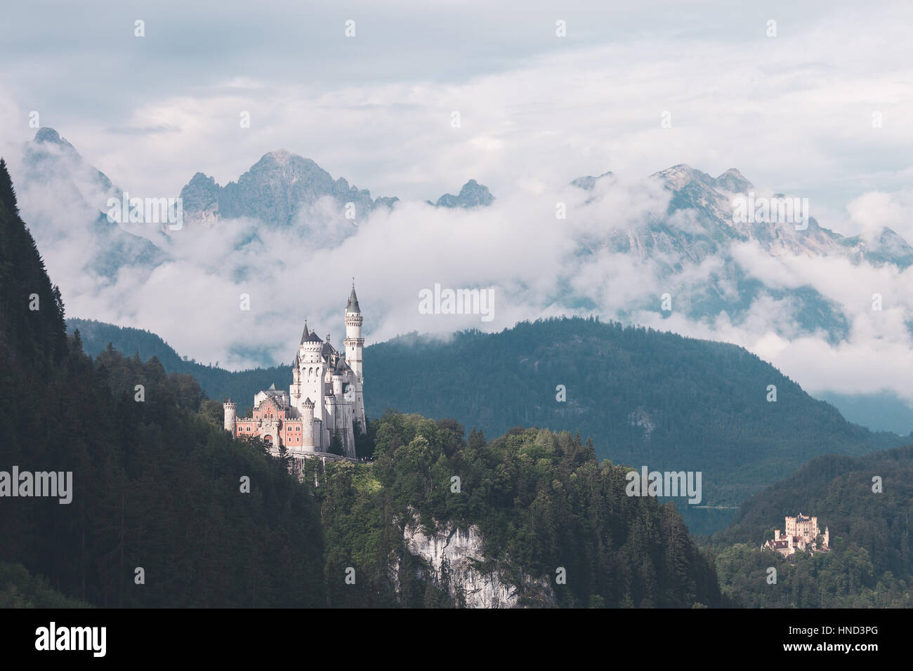 Famous Neuschwanstein Castle, Germany, European landmark Stock Photo ...