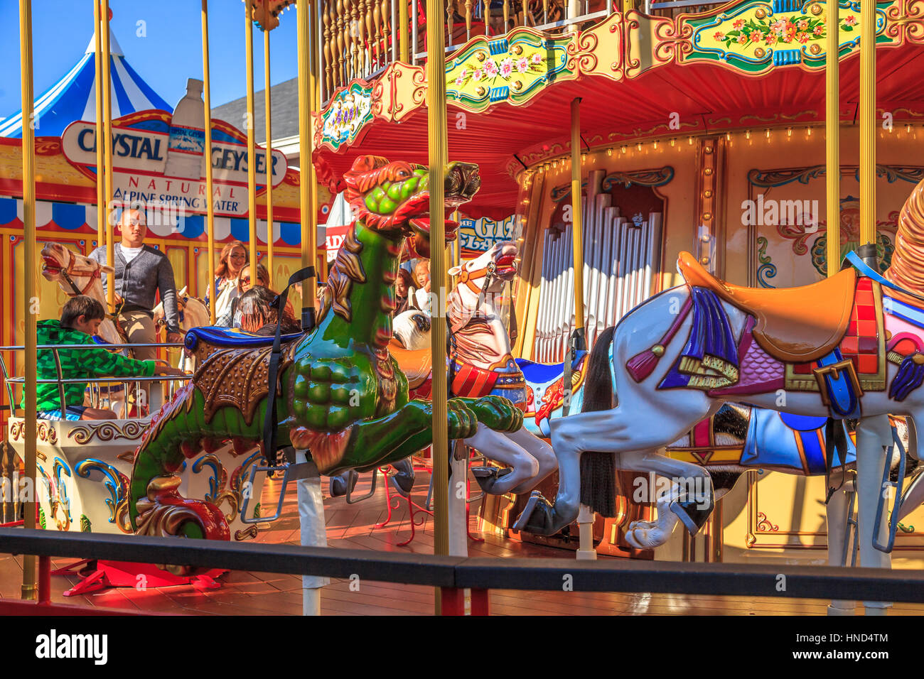 Carousel at Fisherman's Wharf Stock Photo - Alamy