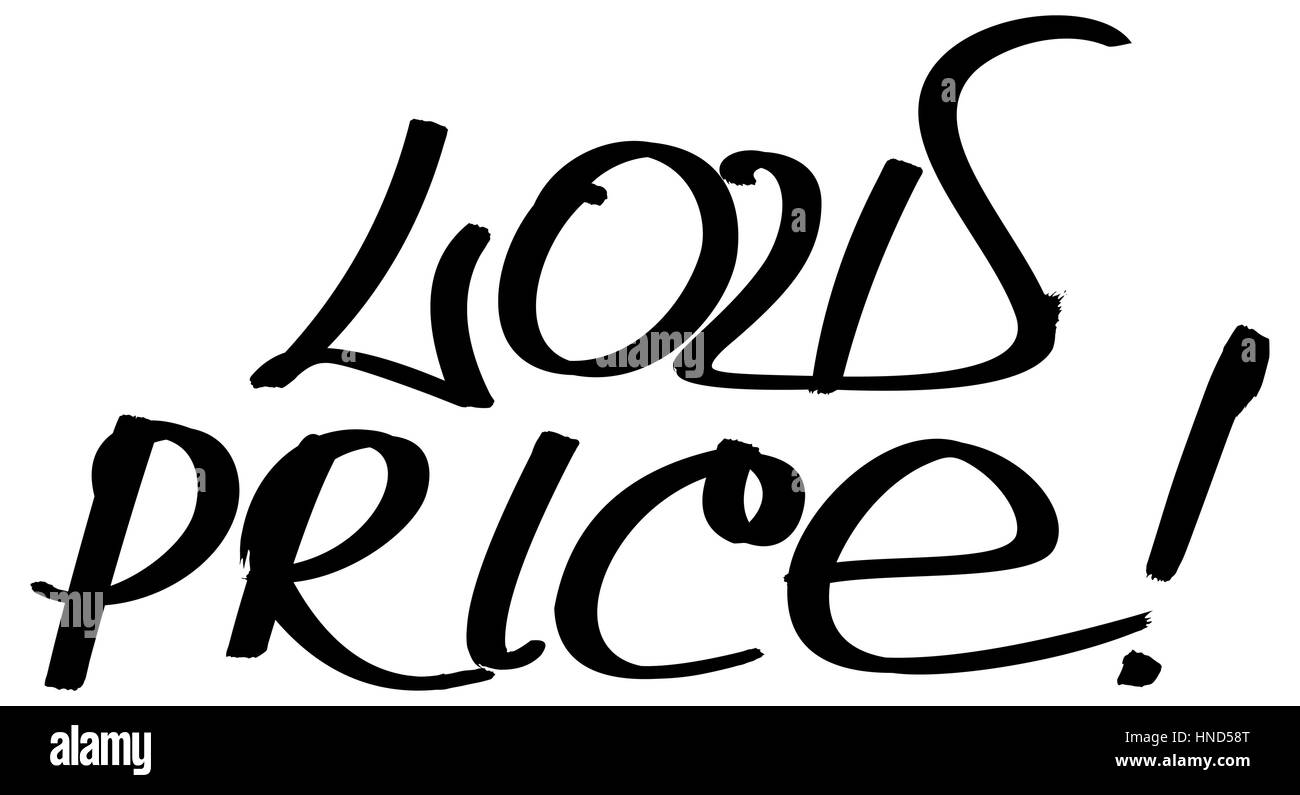 Word lettering price Stock Vector Images - Alamy
