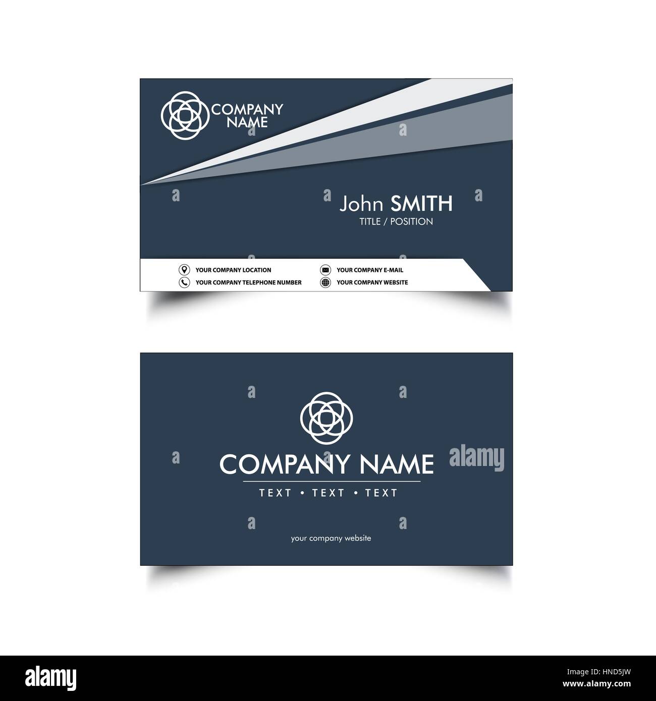 Simple Business Card Stock Vector Image & Art - Alamy
