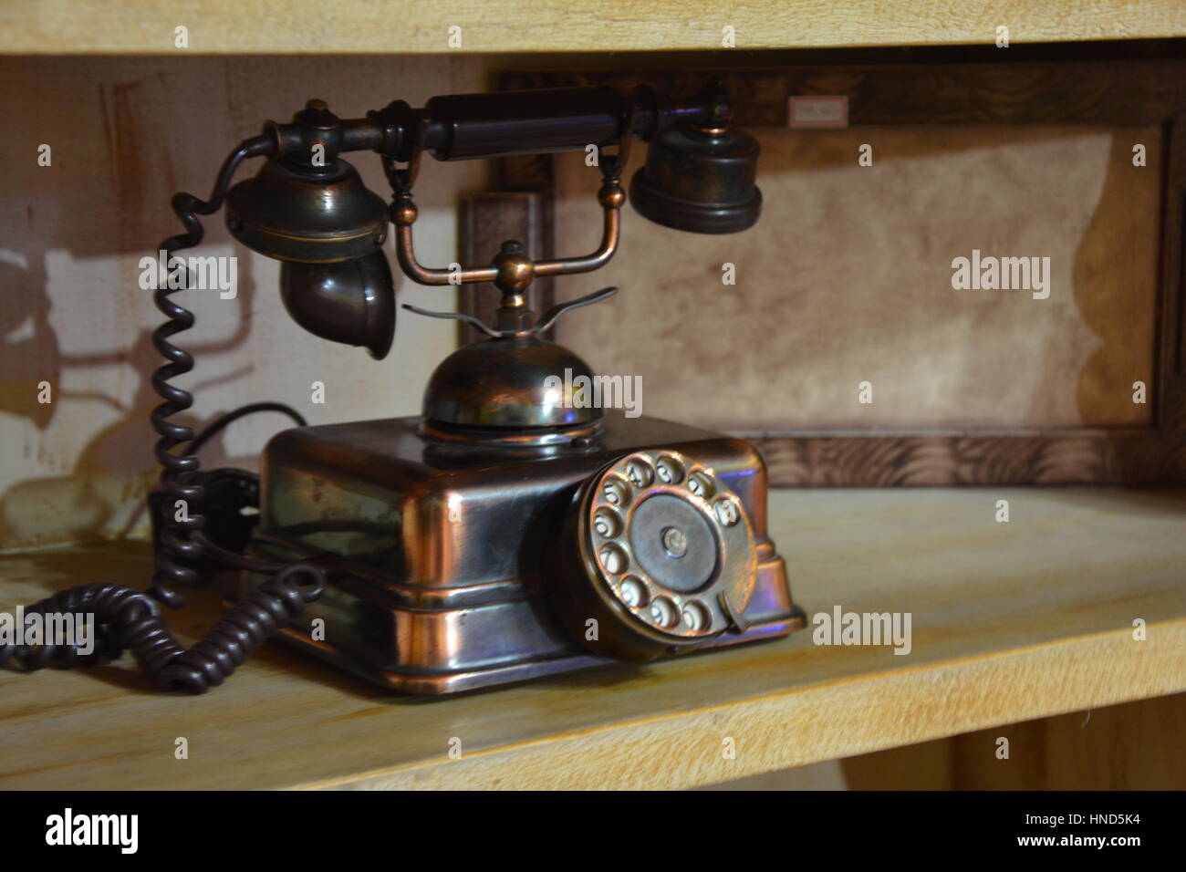 Old metal phone Stock Photo - Alamy