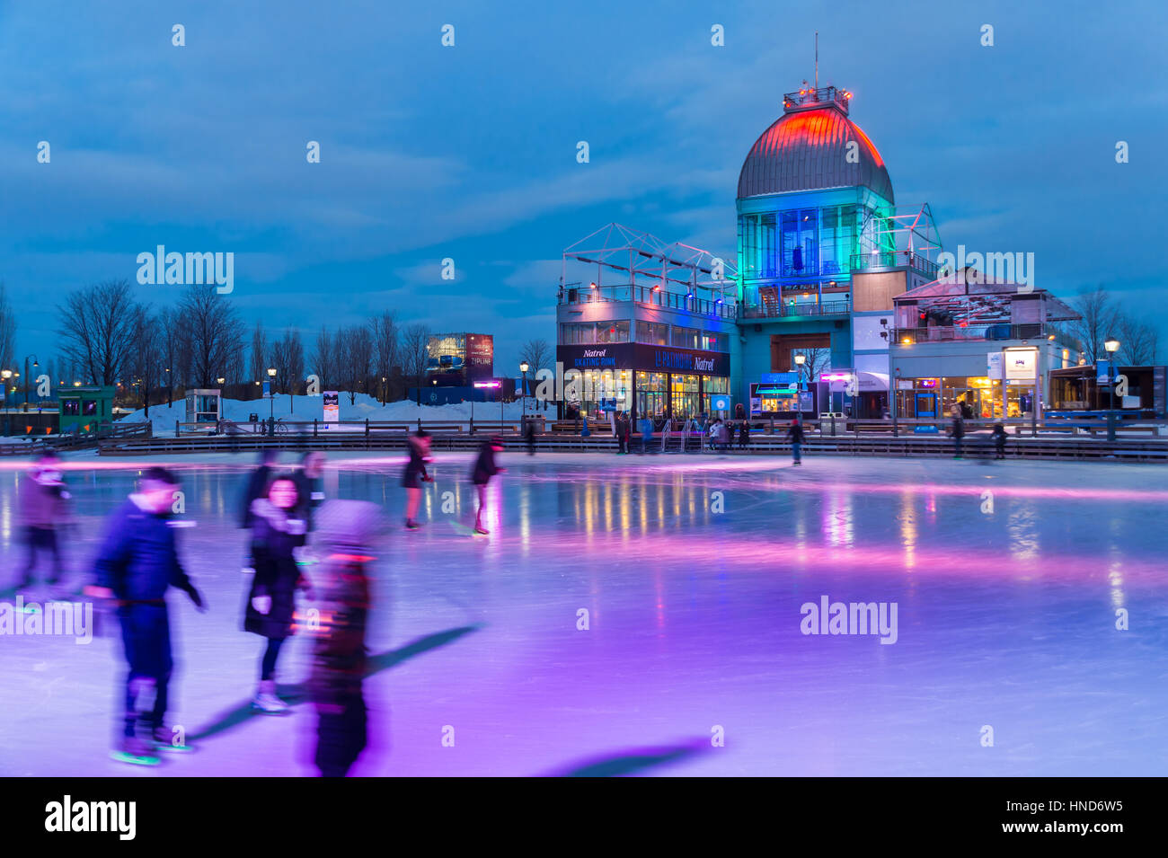Natrel rink skating hi-res stock photography and images - Alamy