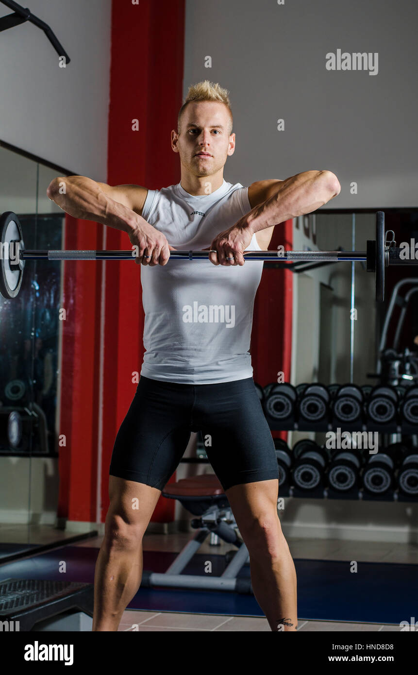 Standing biceps curl hi-res stock photography and images - Alamy