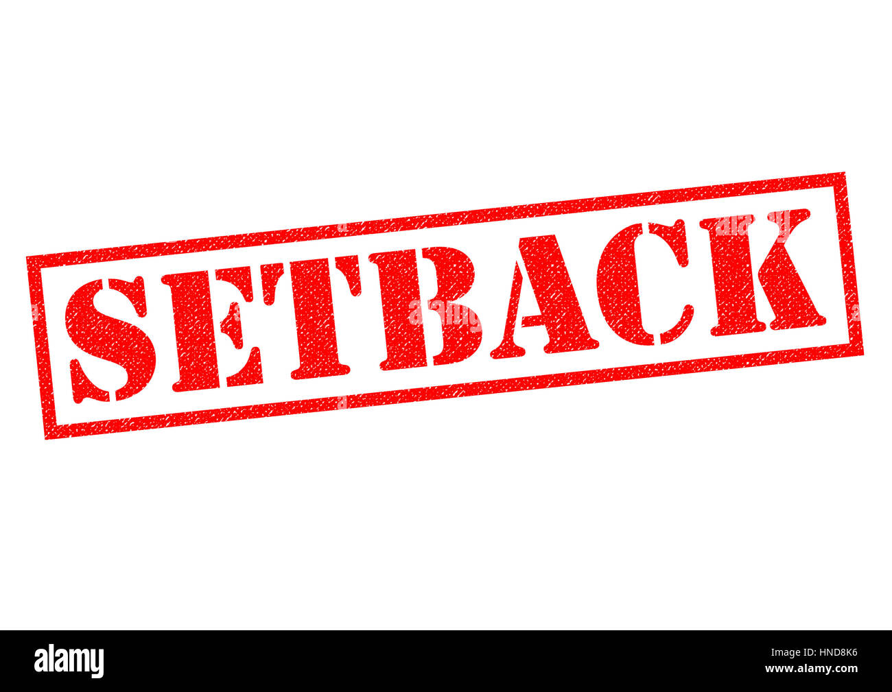SETBACK red Rubber Stamp over a white background Stock Photo - Alamy