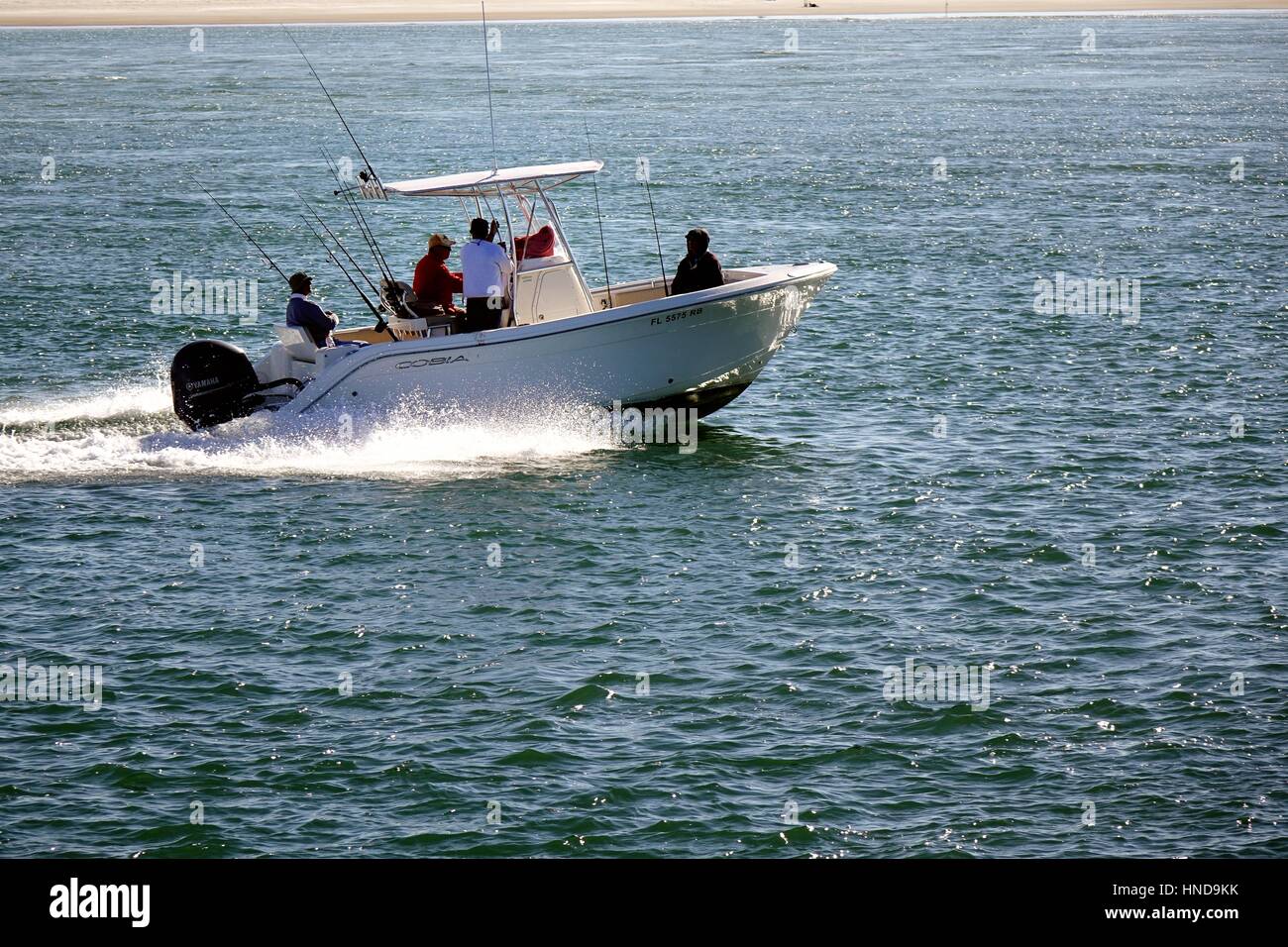A Cobia fishing boat entering Ponce Inlet, Florida Stock Photo - Alamy