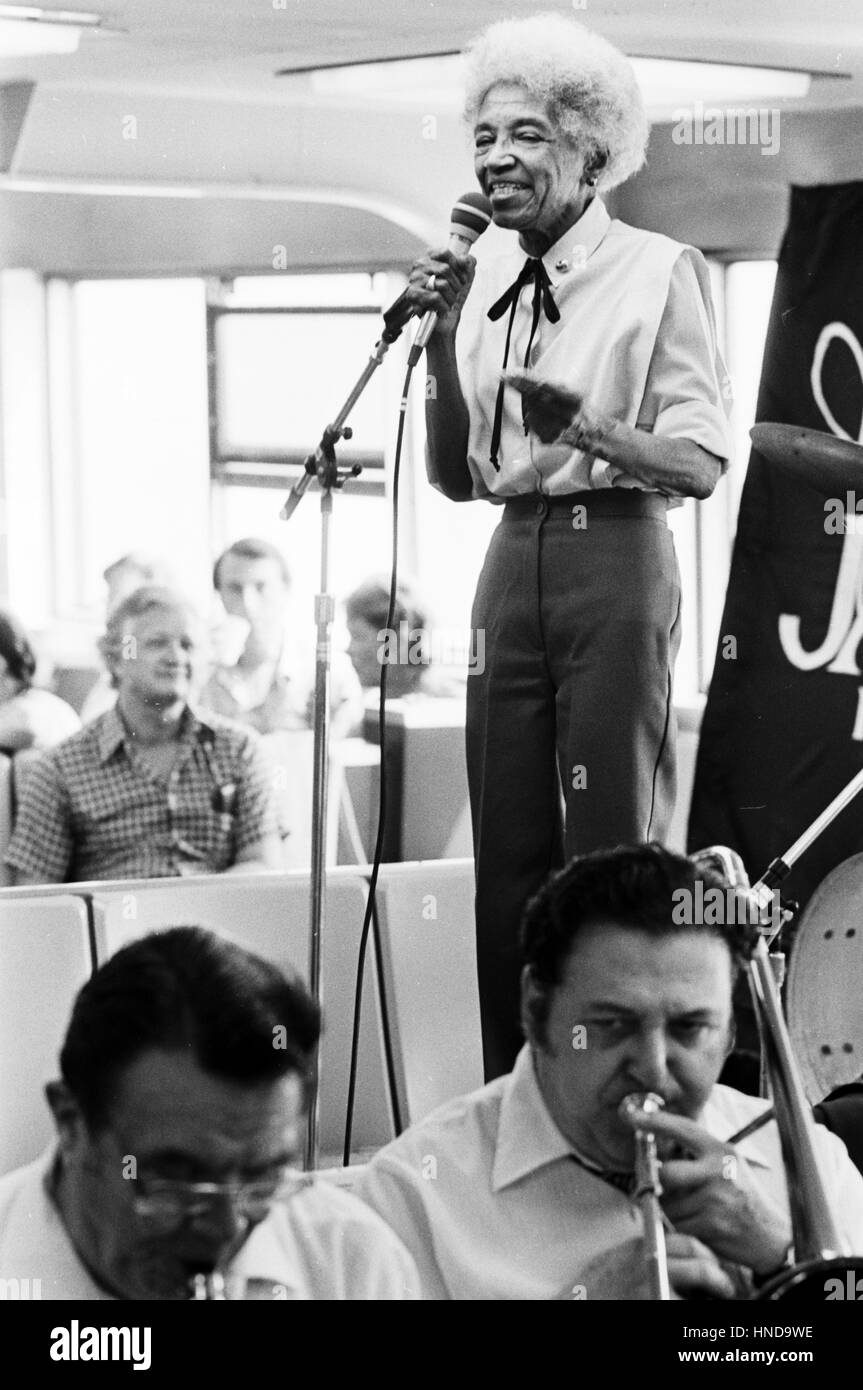 Maxine Sullivan performing during the Kool Jazz Festival, 1982. This ...