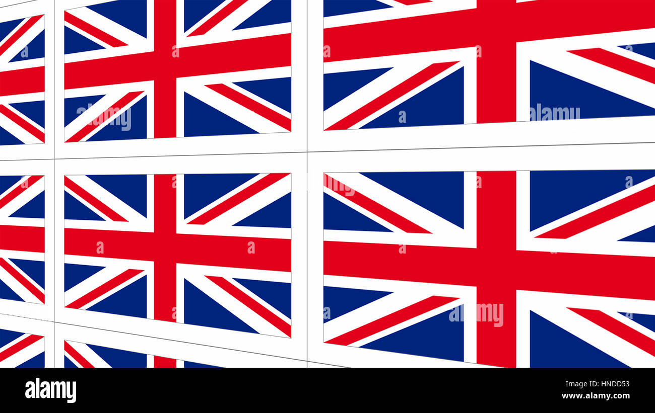 Postcards with United Kingdom national flag Stock Photo - Alamy