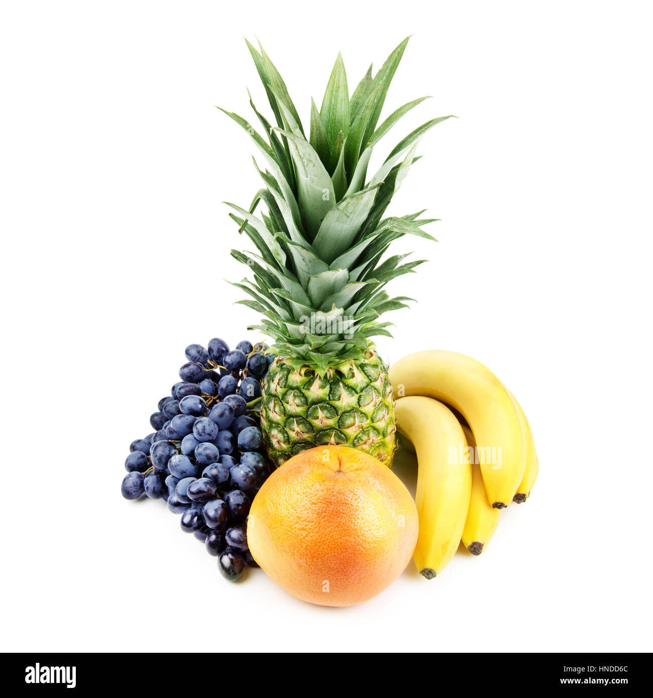 composition of fruits isolated on white background Stock Photo - Alamy