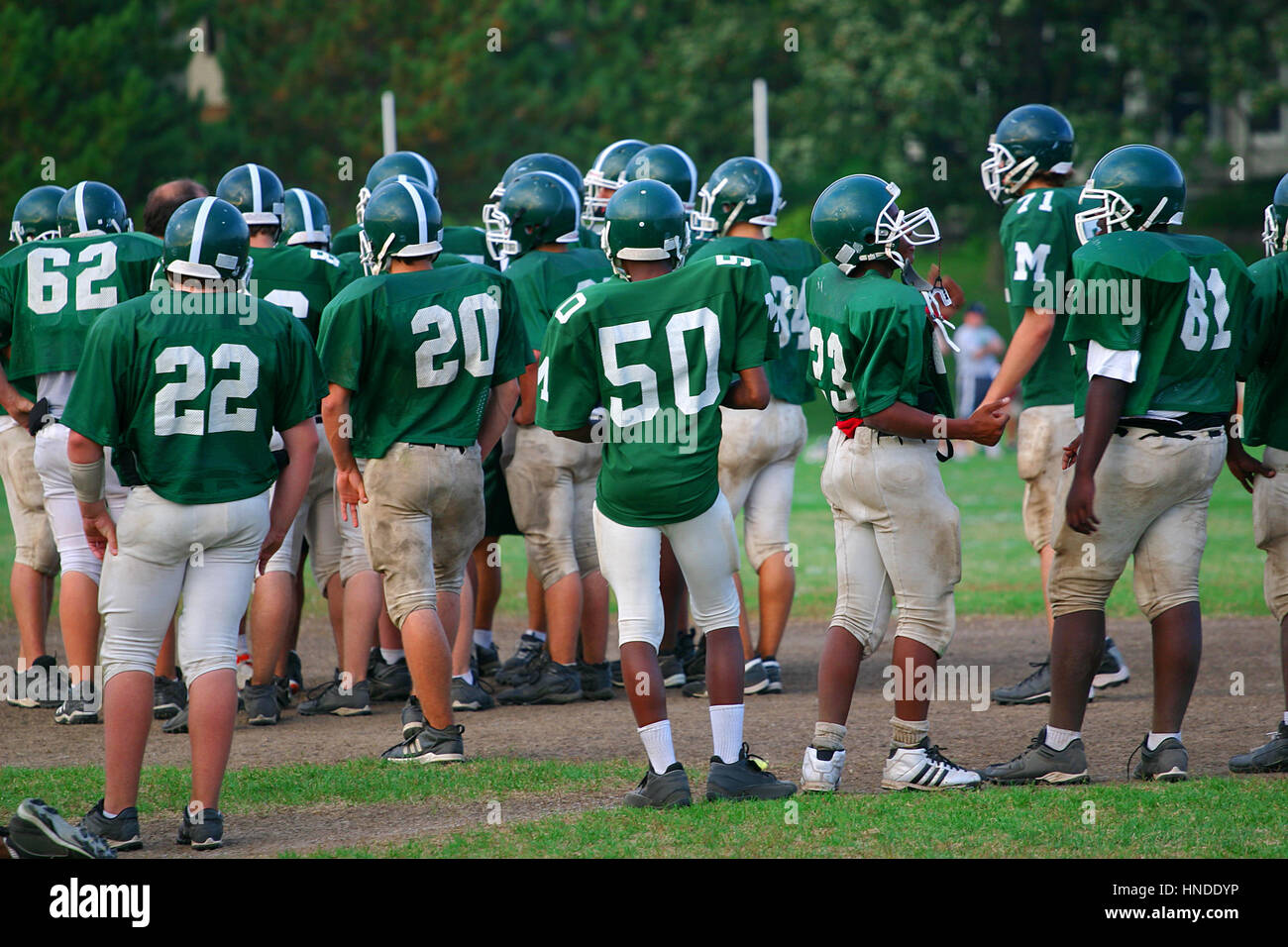 Football field american stands hi-res stock photography and images - Alamy