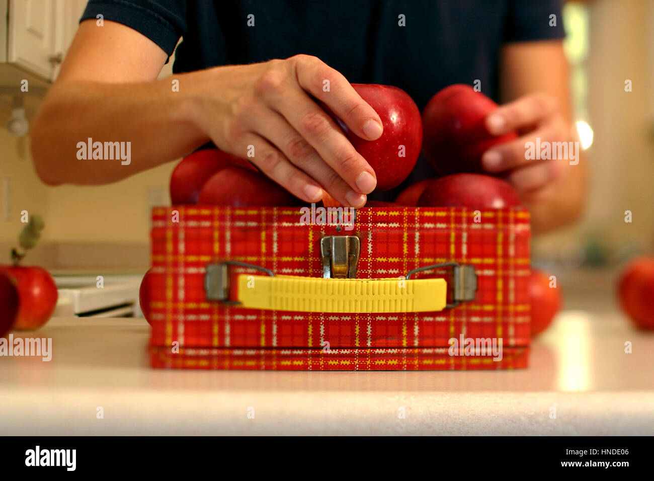 Vintage tin lunchbox hi-res stock photography and images - Alamy
