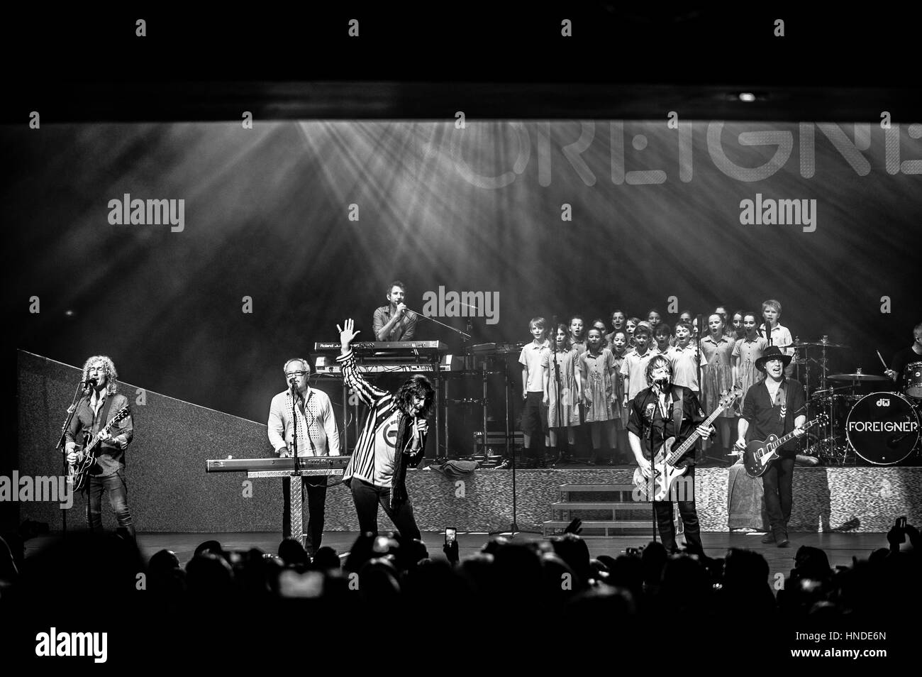 The rock band foreigner Black and White Stock Photos & Images - Alamy