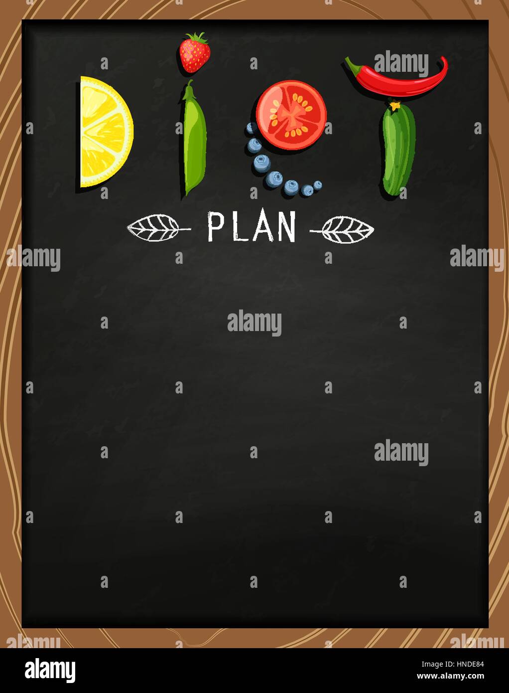 Weight loss nutrition plan Stock Vector Images - Alamy