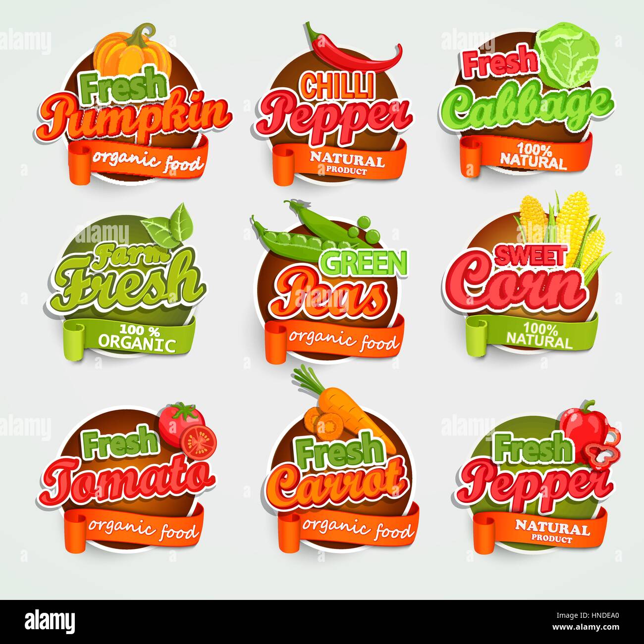 Autumn vegetarian pumpkin carrot Stock Vector Images - Alamy