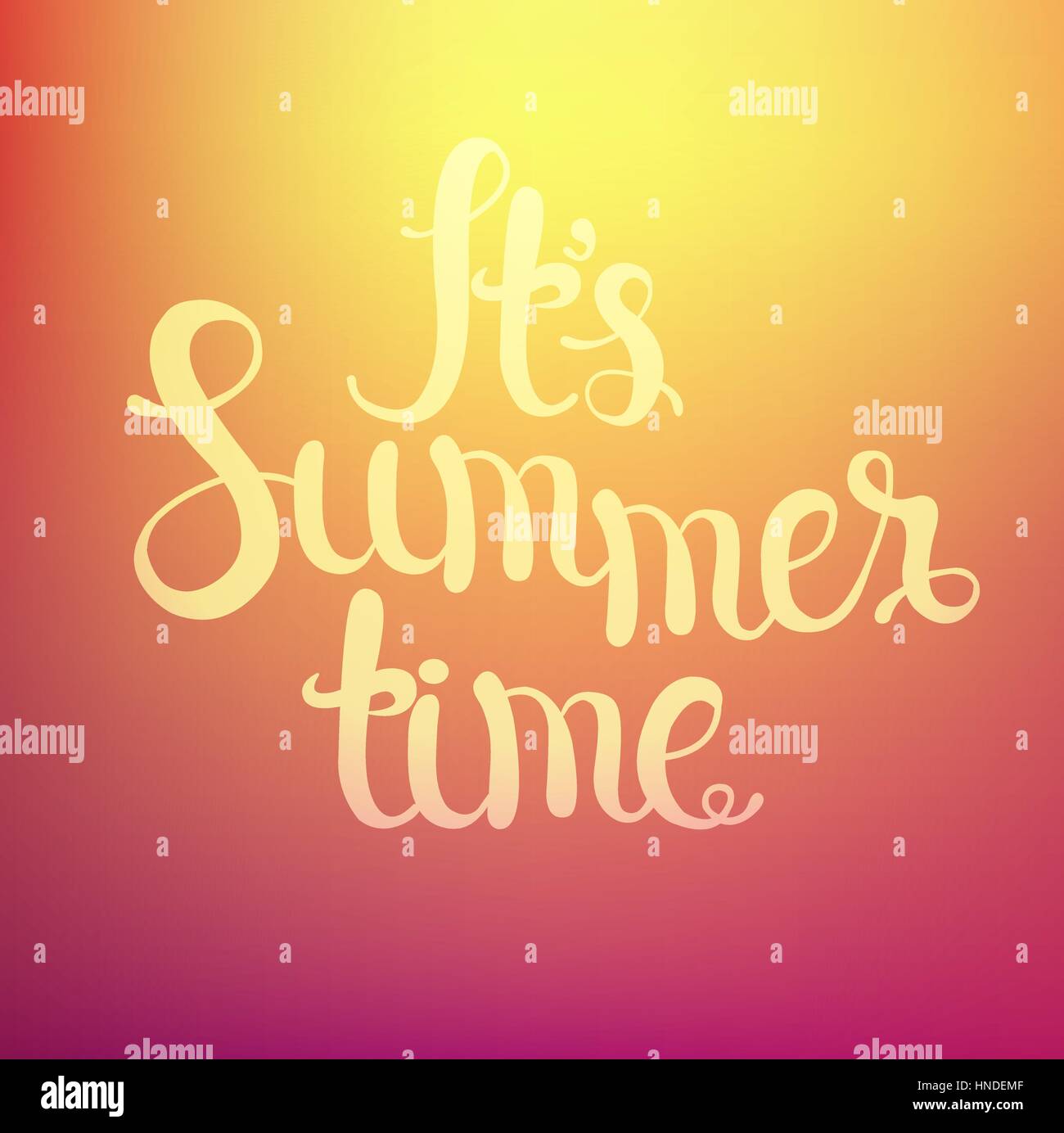 Summer background with hand made calligraphic inscription. Summer ...
