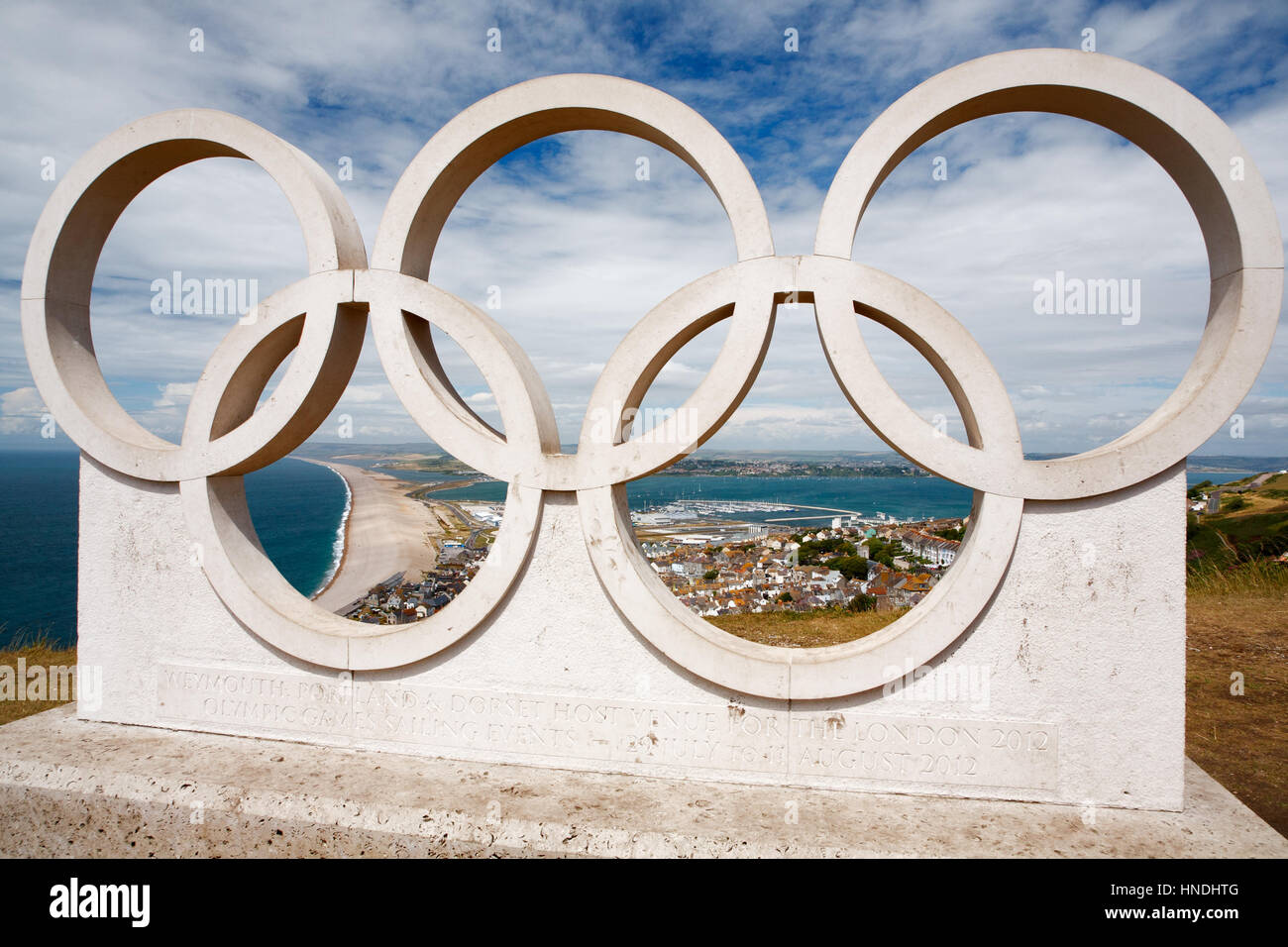 The olympic stone rings sculpture hi-res stock photography and images ...