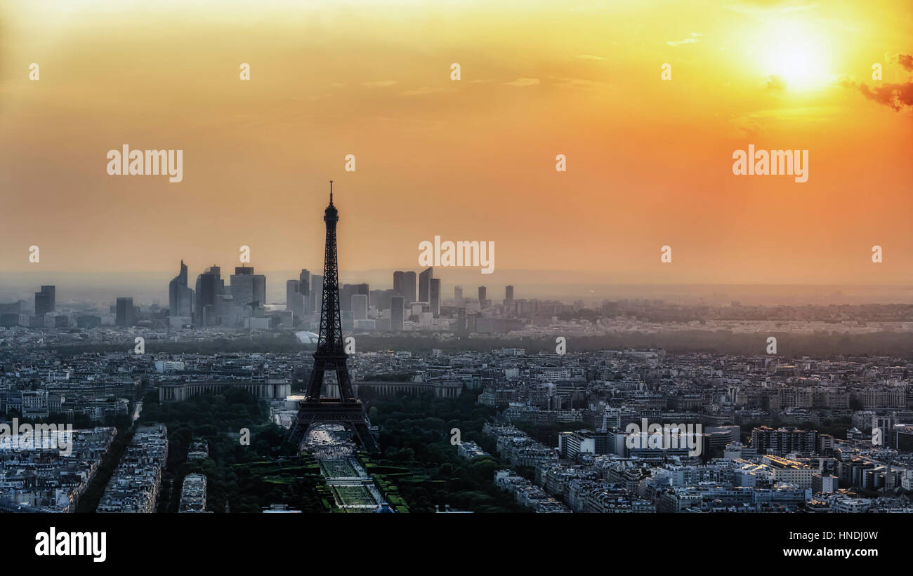 A beautiful evening in Paris Stock Photo - Alamy