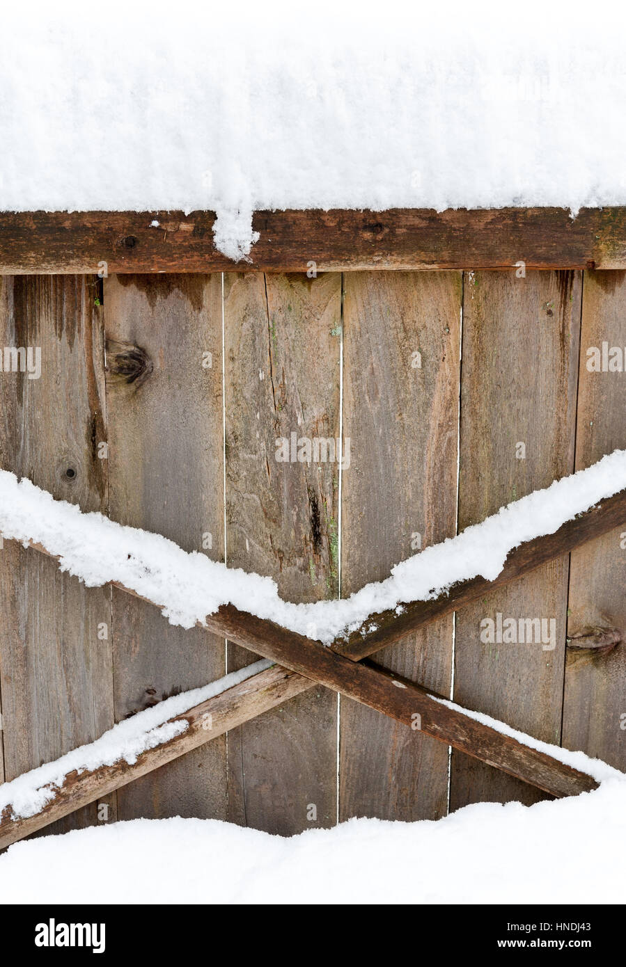 Snow On Gate High Resolution Stock Photography and Images - Alamy