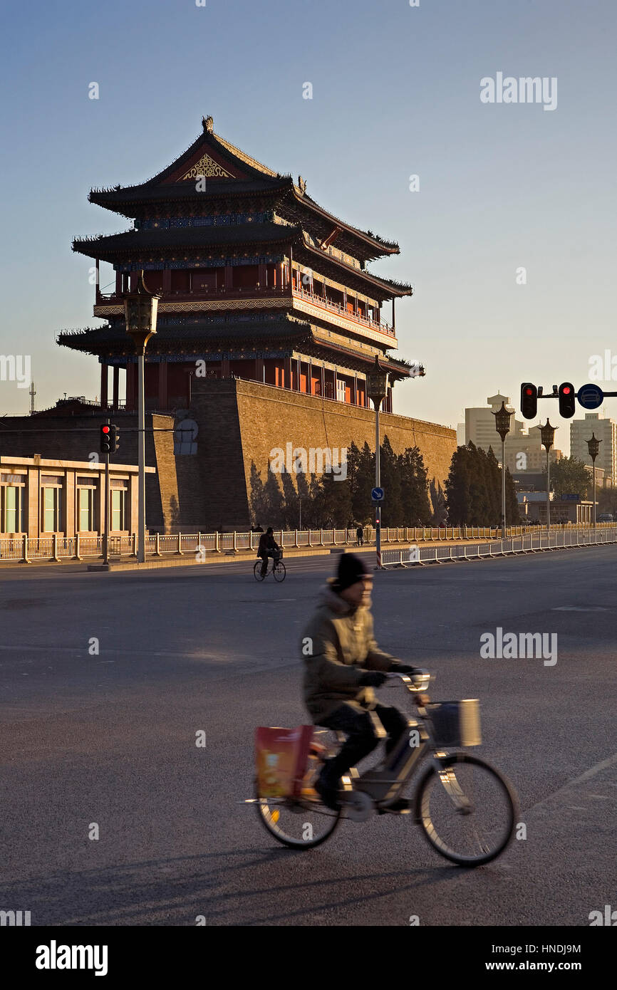 Qianmen Gate, gate, in the south of Tiananmen Square,Beijing, China ...