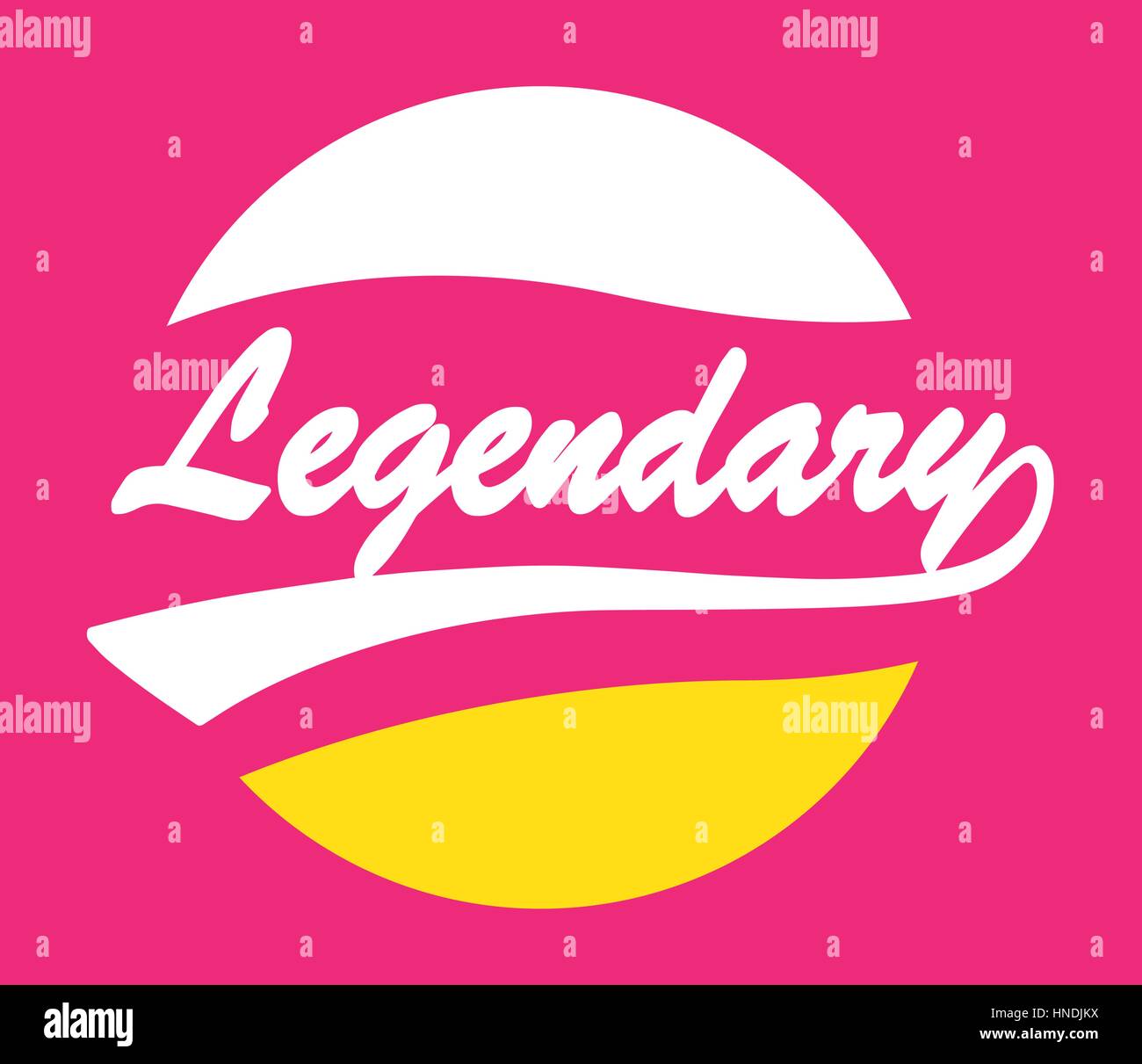 Legendary Caligraphy Design with Background Stock Vector Image & Art ...