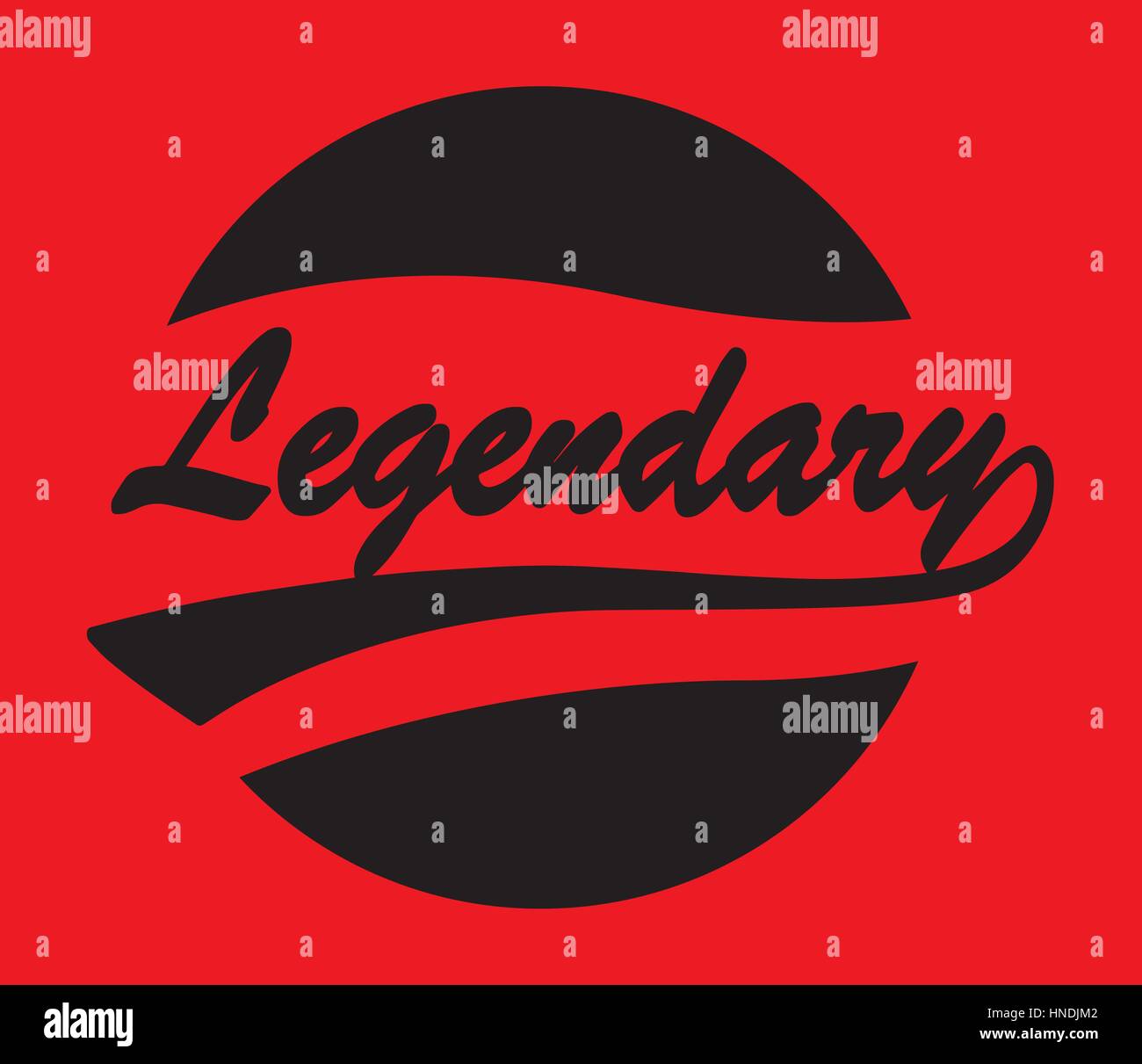 Legendary Caligraphy Design with Background Stock Vector Image & Art ...