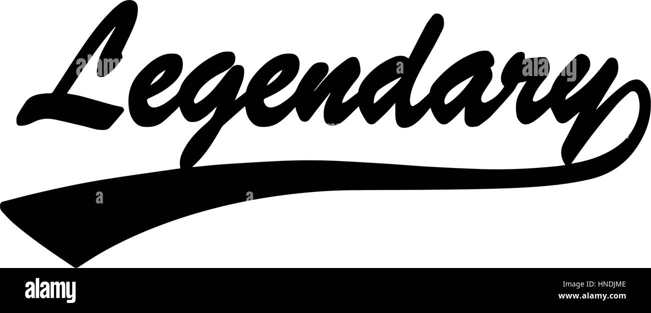 Legendary Caligraphy Design with Background Stock Vector Image & Art ...