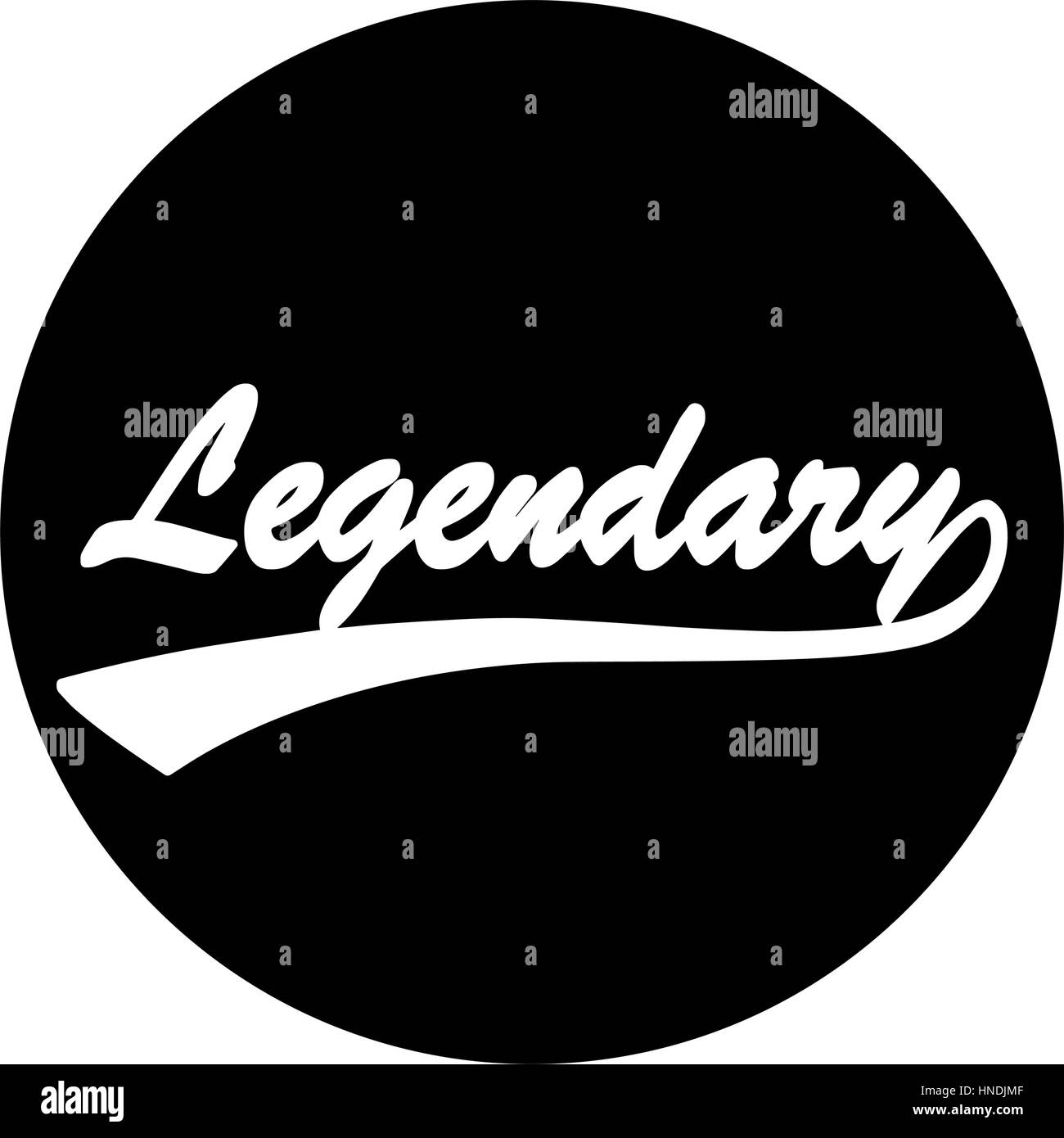 Legendary Caligraphy Design with Background Stock Vector Image & Art ...