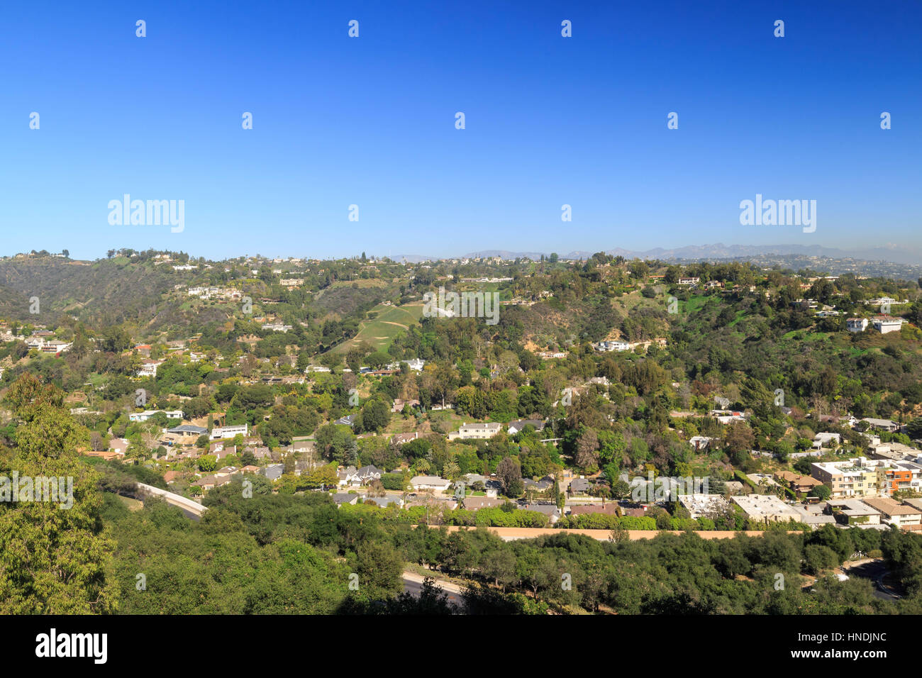 Aerial view of westwood aera, Los Angeles, California Stock Photo - Alamy