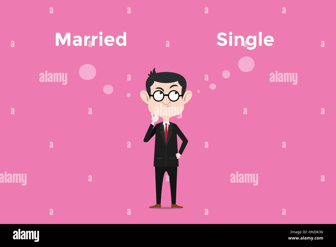 Married versus single Stock Vector Images - Alamy