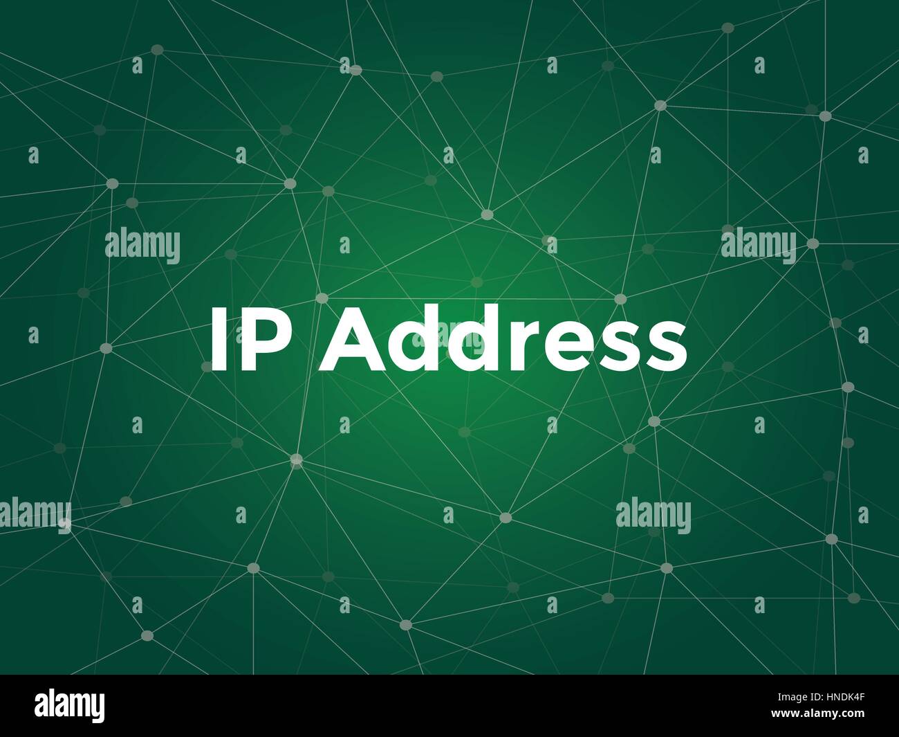 white text illustration for ip address concept - is a numerical label assigned to each device ...