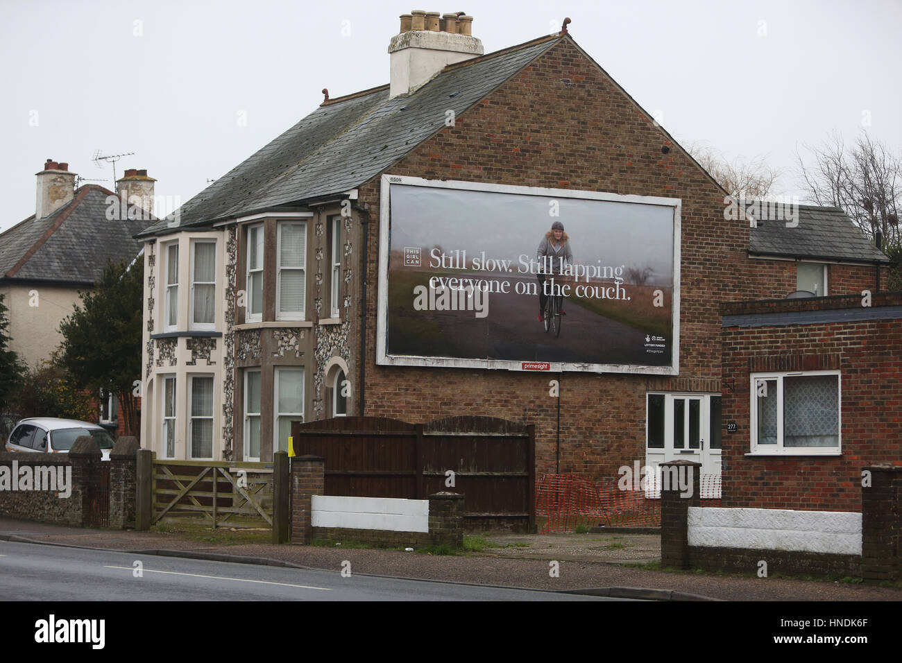 Billboard poster in Bognor Regis displaying the national advertising ...