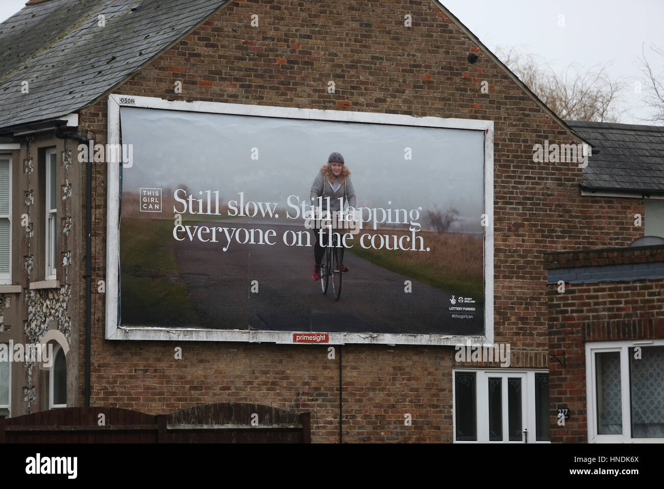 Billboard poster in Bognor Regis displaying the national advertising ...