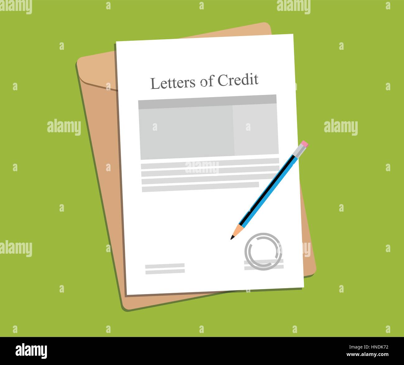 Documents Letter Of Credit Stock Vector Images - Alamy
