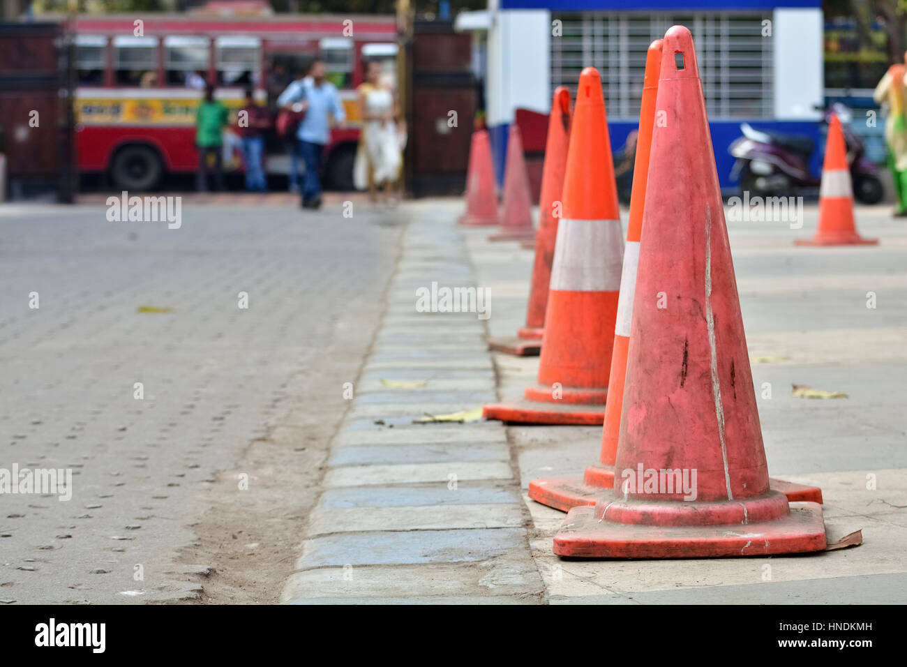 Parking space divider hi-res stock photography and images - Alamy