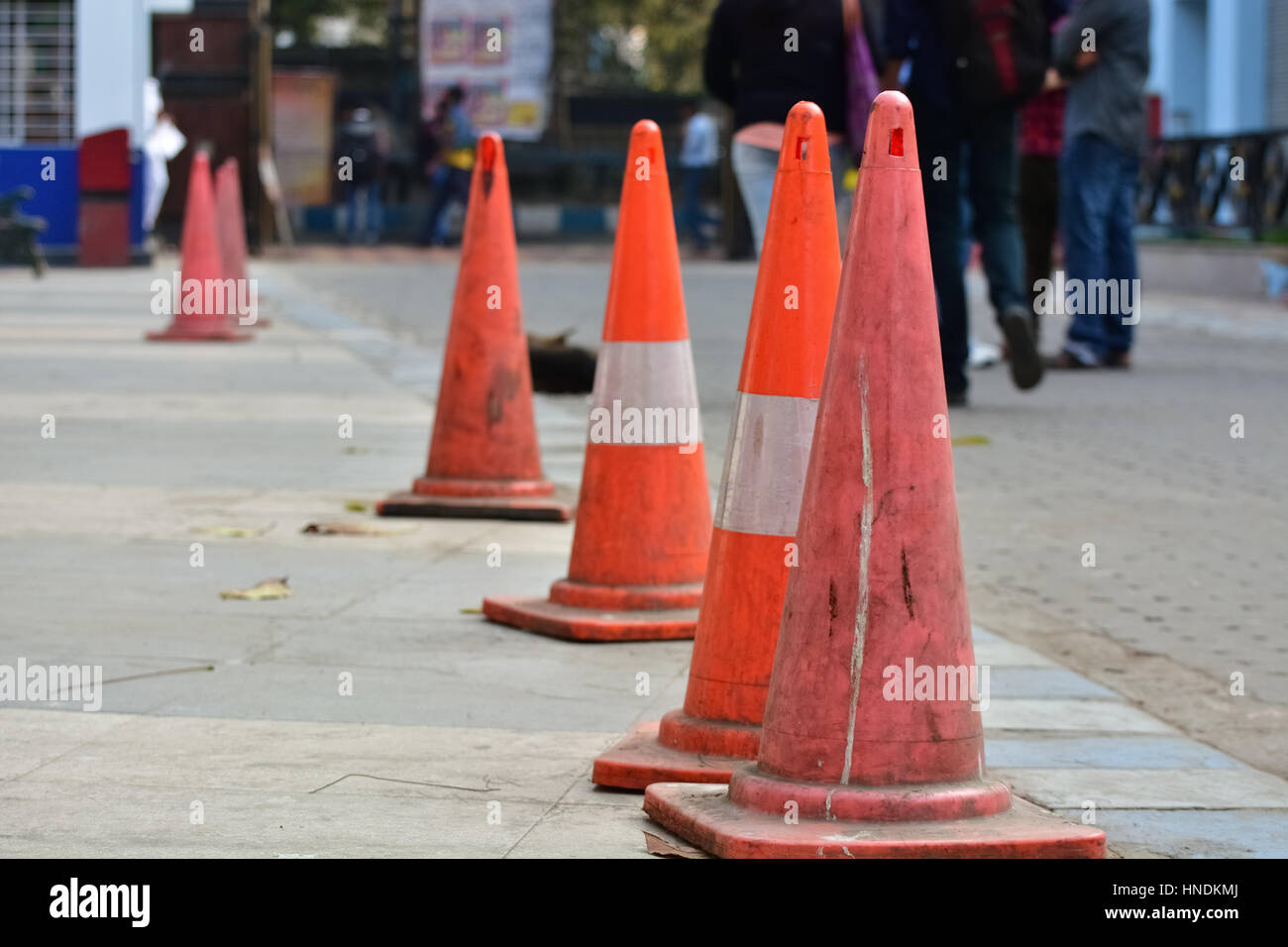 Parking space divider hi-res stock photography and images - Alamy