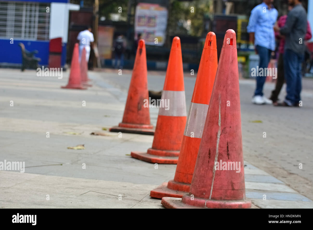 Parking space divider hi-res stock photography and images - Alamy